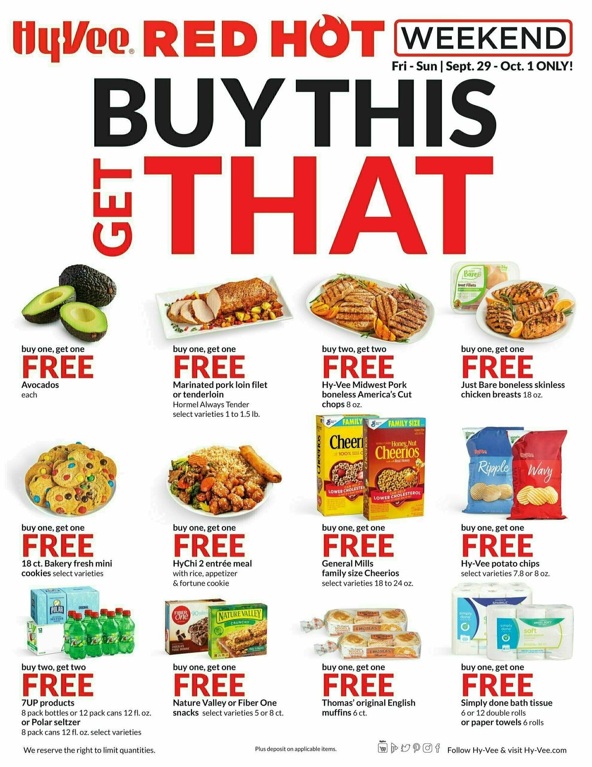 Hy-Vee Red Hot Weekend Deals & Ads from September 29