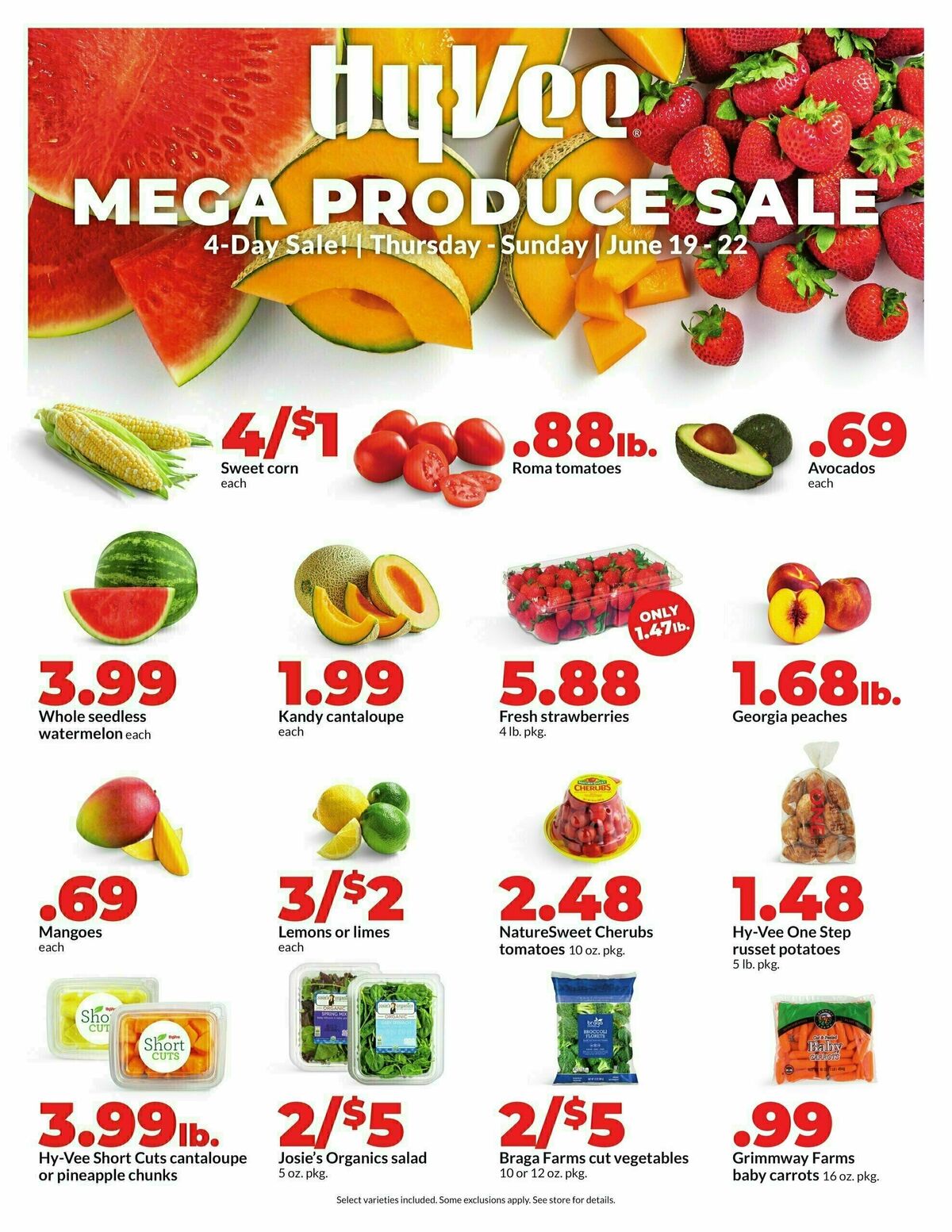 Hy-Vee MEGA Produce Sale Deals & Ads from June 19