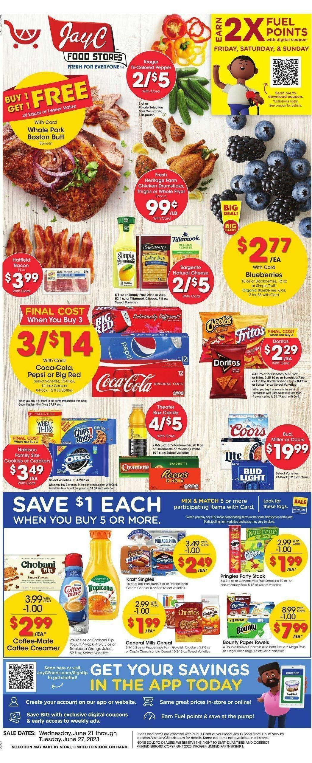 Jay C Food Weekly Ad from June 21