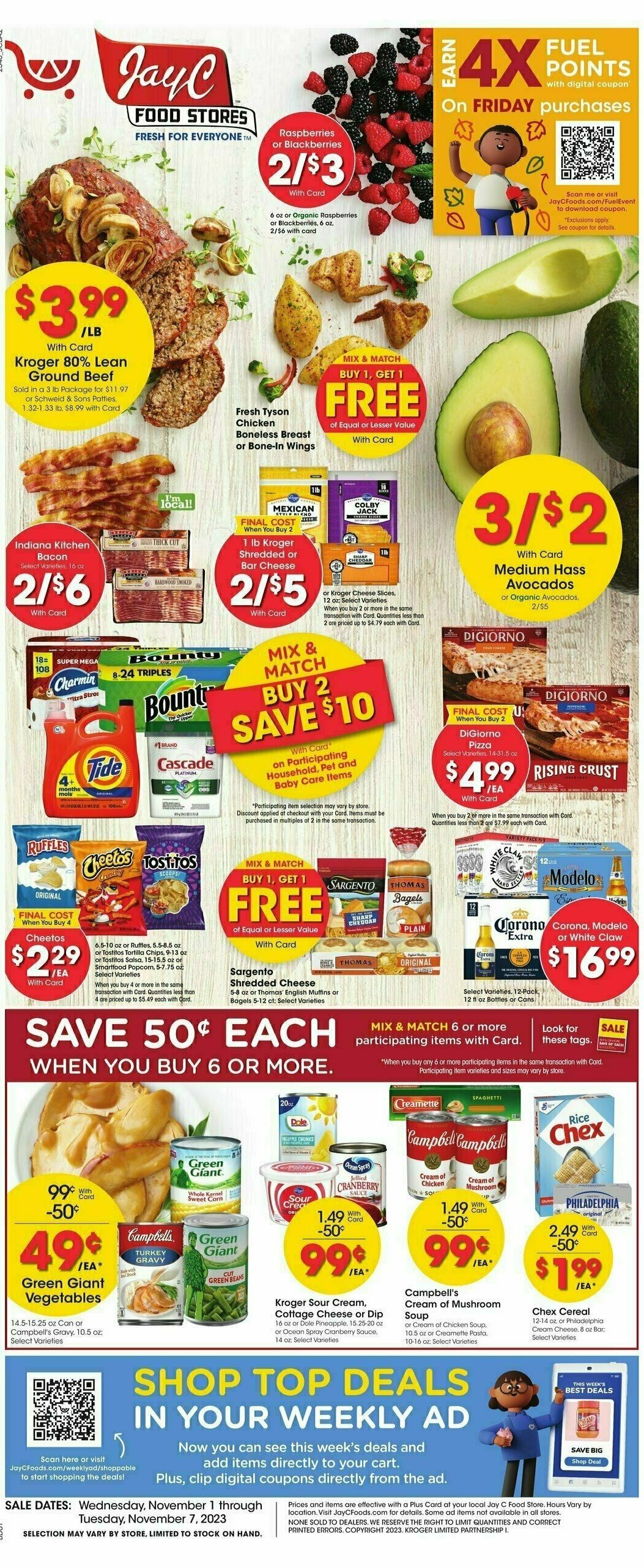 Jay C Food Weekly Ad from November 1