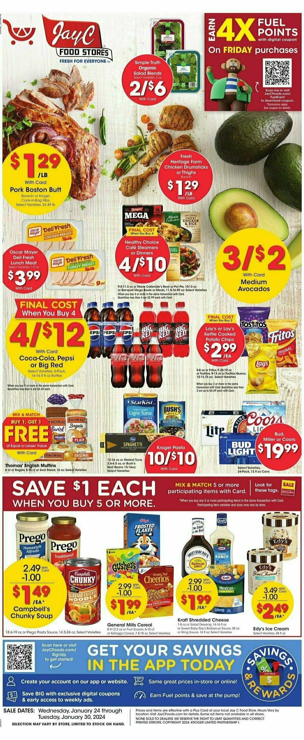 Jay C Food Weekly Ad from January 24