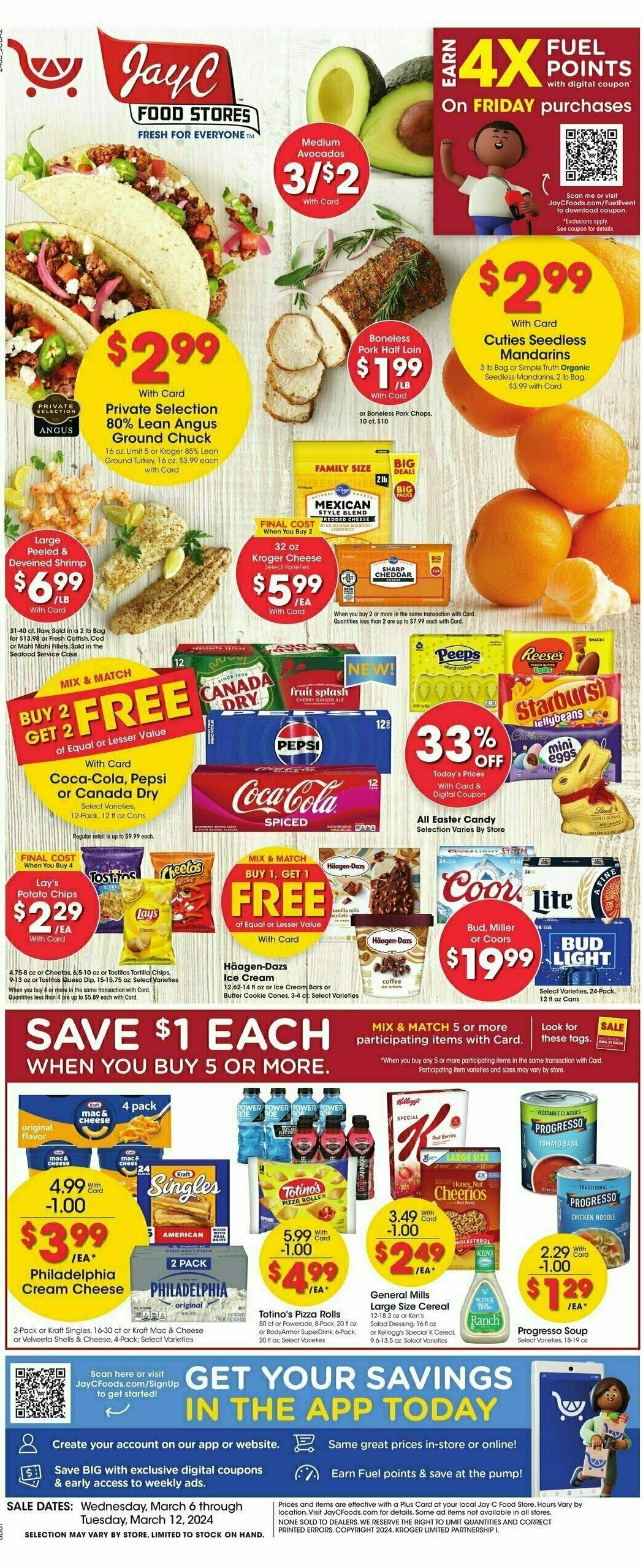 Jay C Food Weekly Ad from March 6