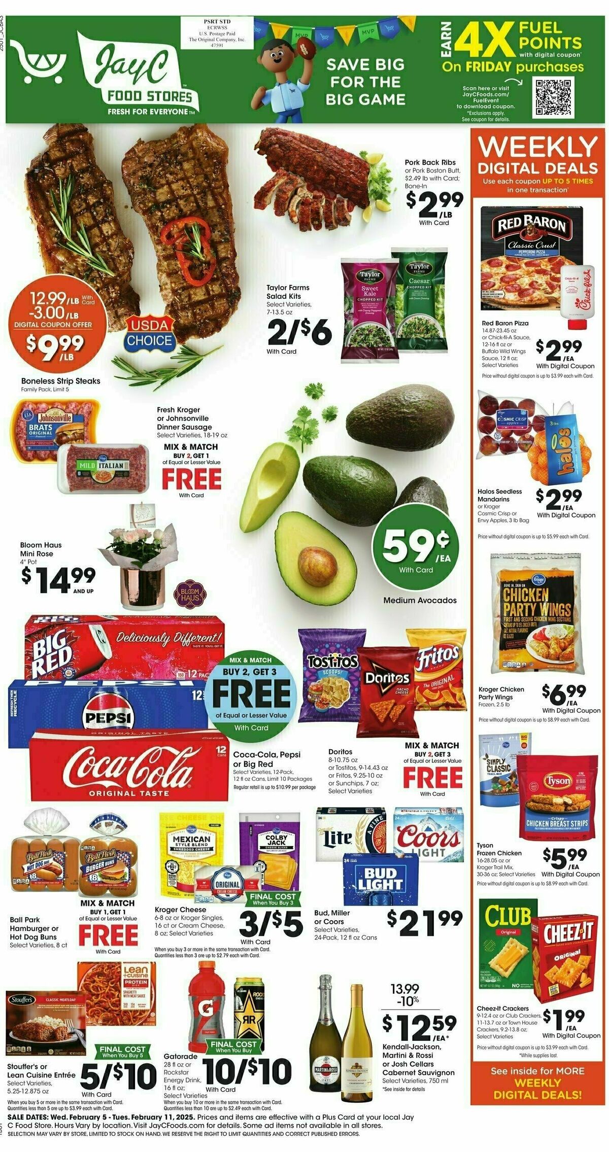 Jay C Food Weekly Ad from February 5