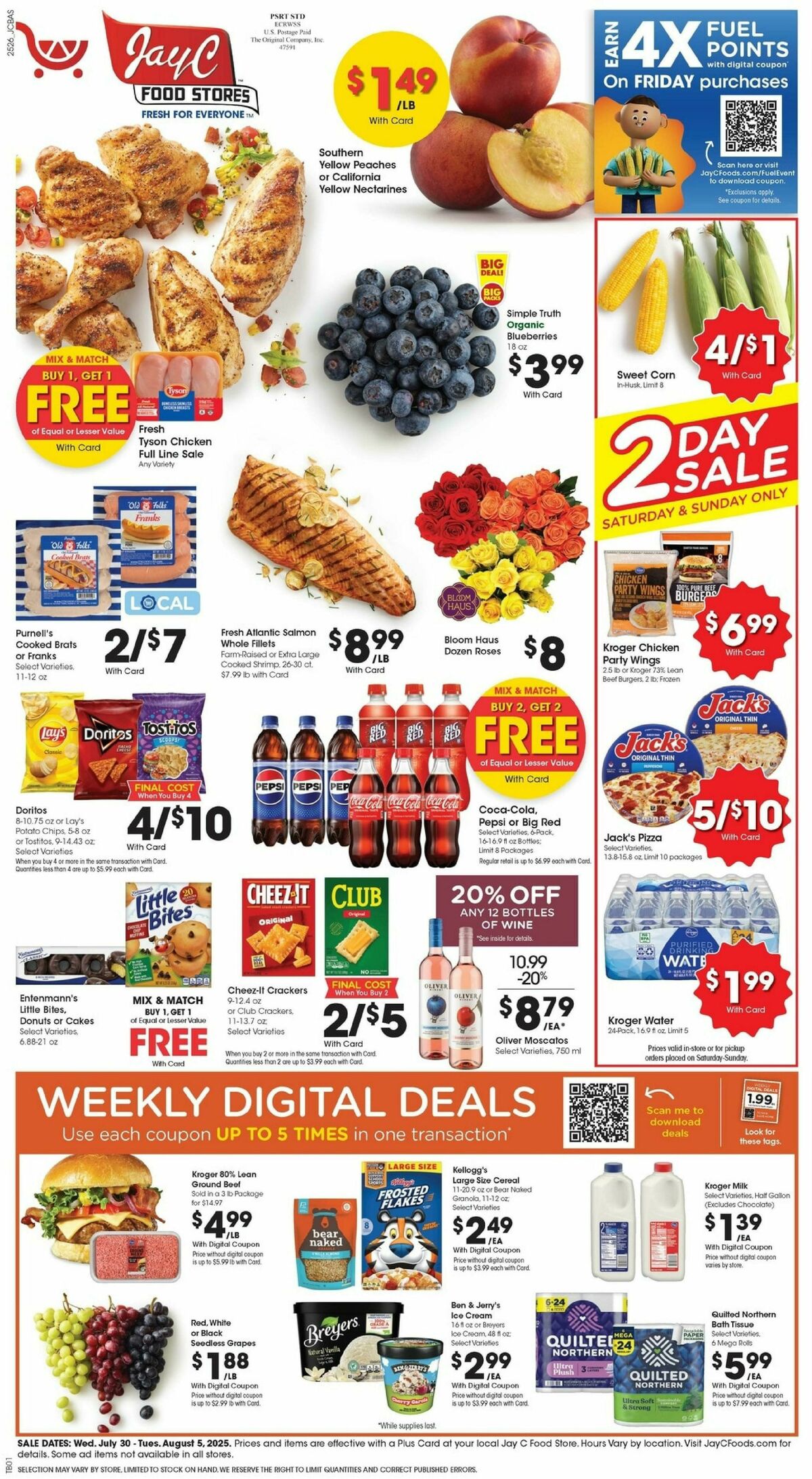 Jay C Food Weekly Ad from July 30