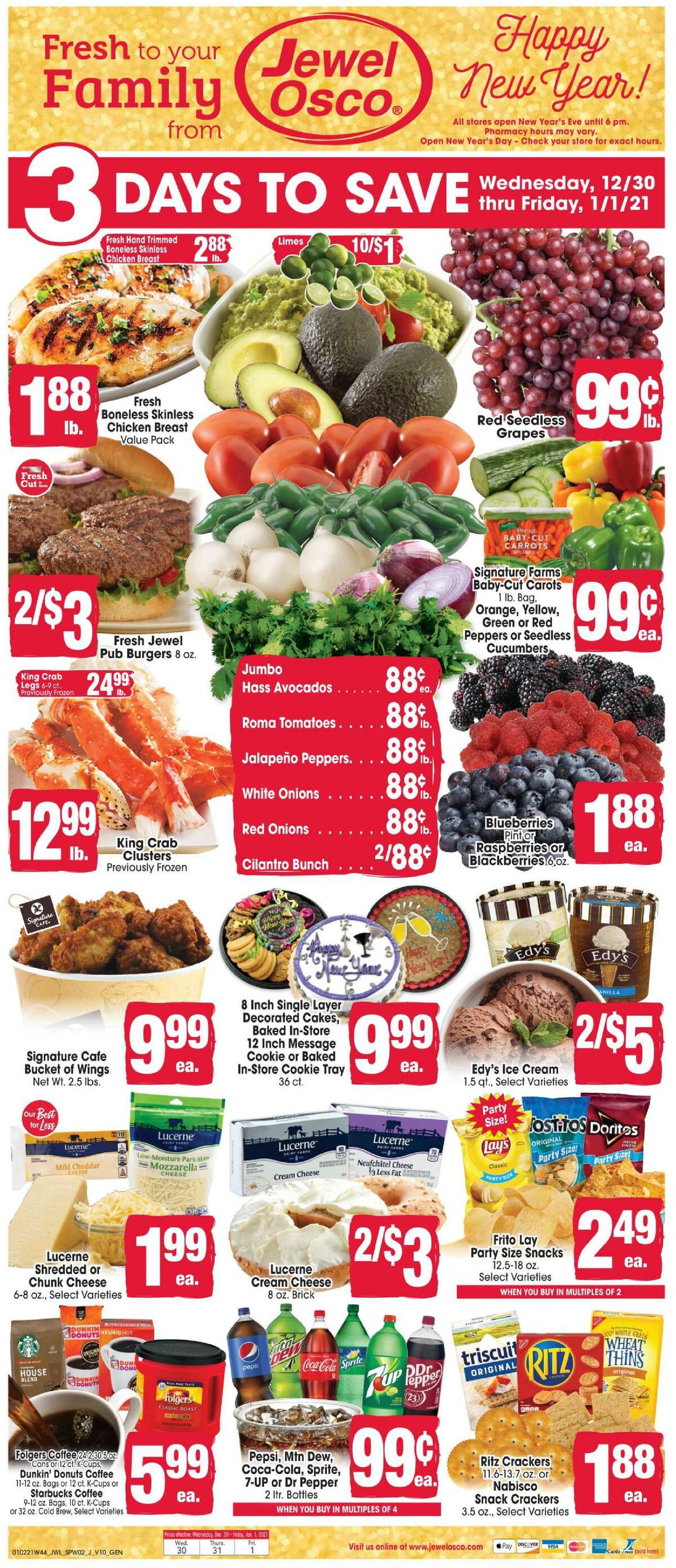 Jewel Osco Weekly Ad from December 30