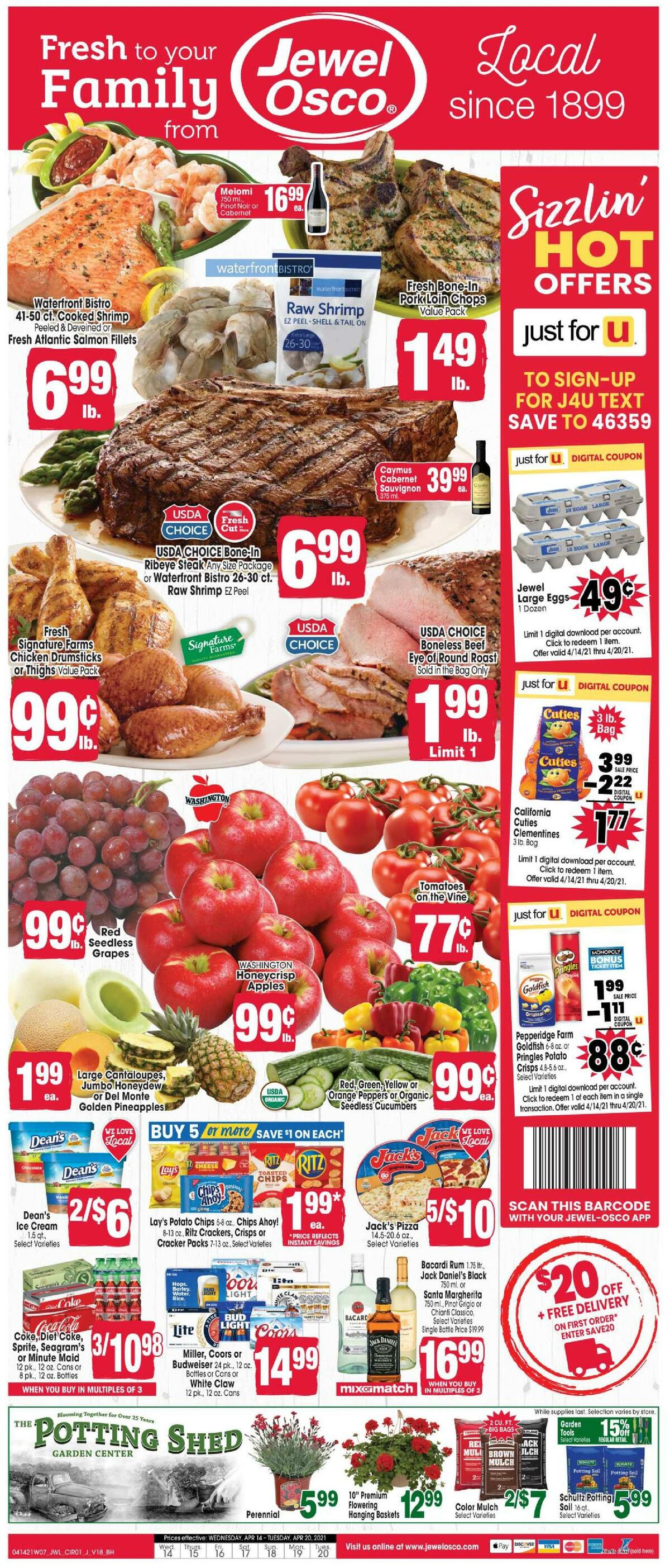 Jewel Osco Weekly Ad from April 14