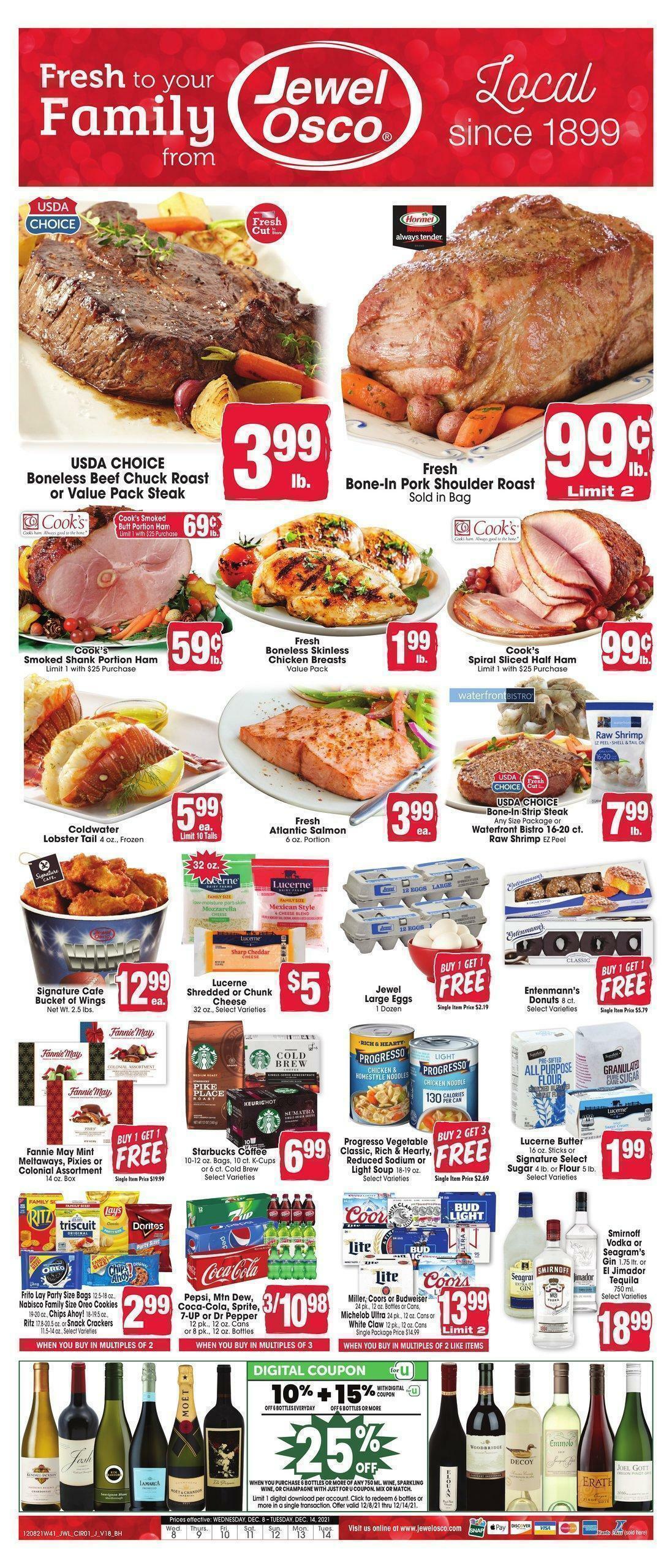 Jewel Osco Weekly Ad from December 8