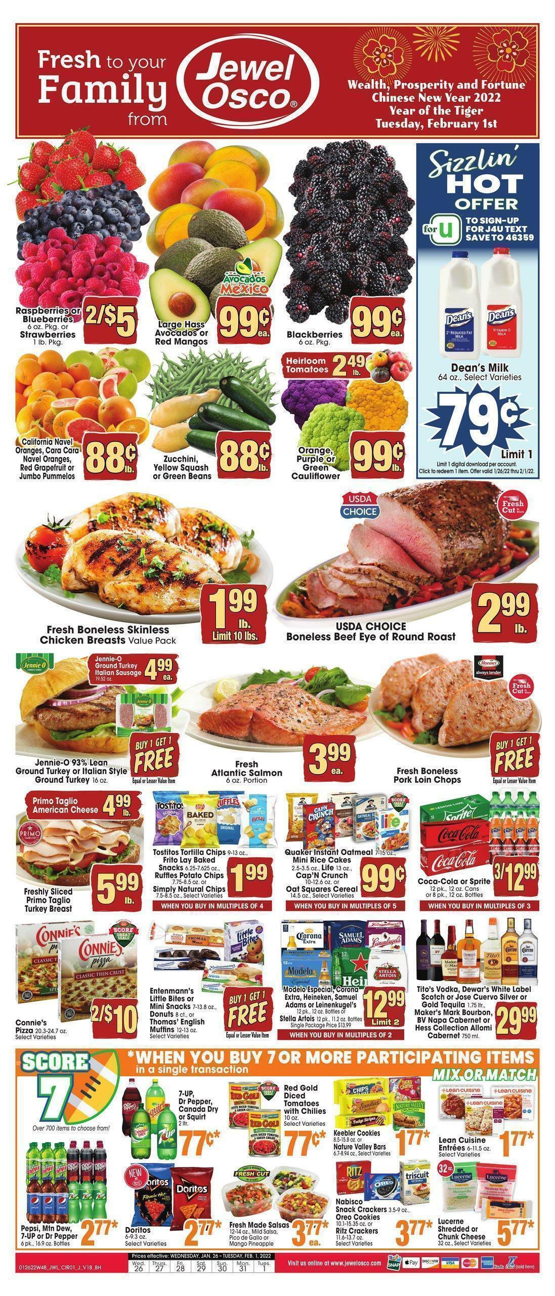 Jewel Osco Weekly Ad from January 26