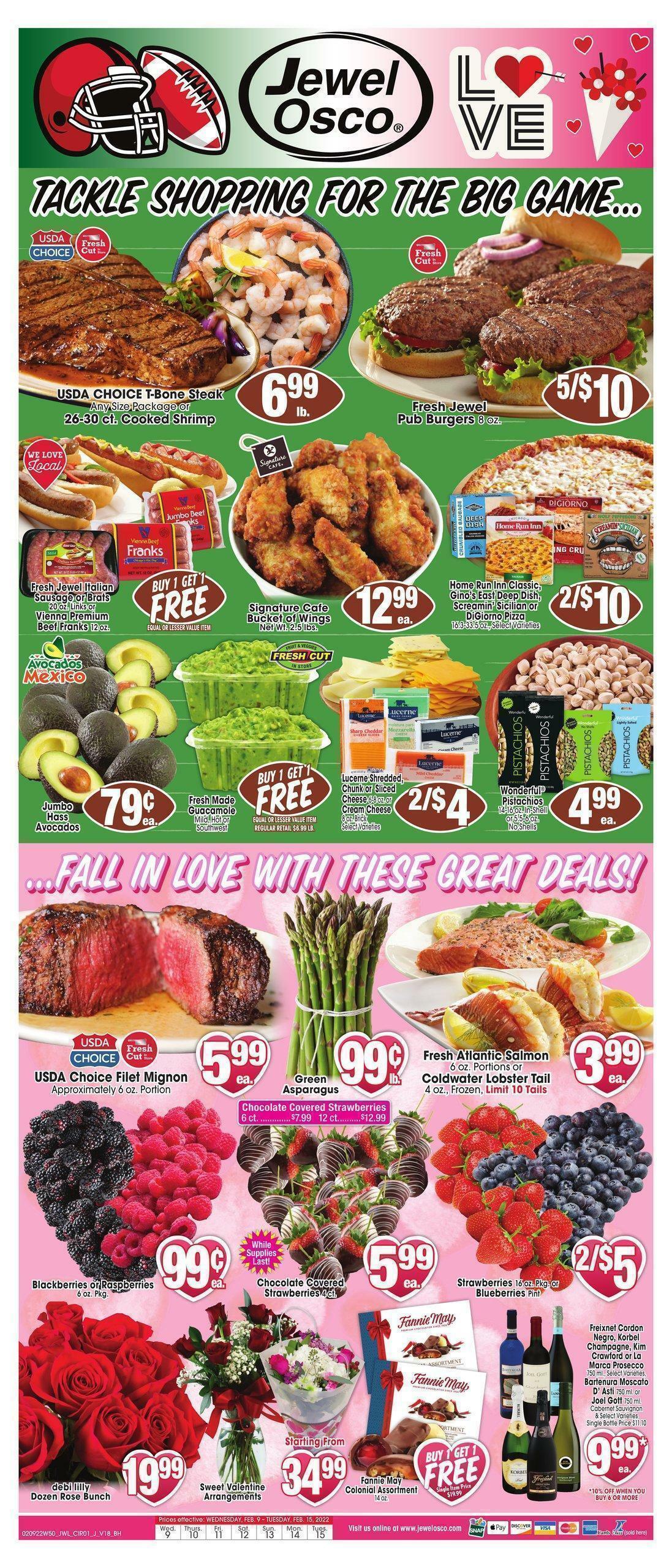Jewel Osco Weekly Ad from February 9