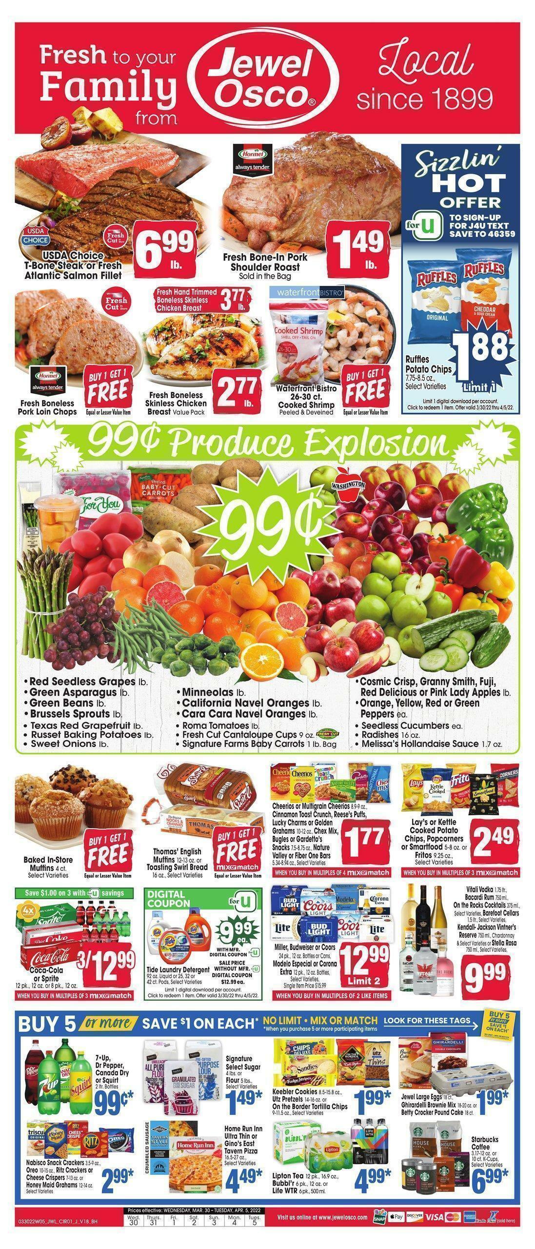 Jewel Osco Weekly Ad from March 30