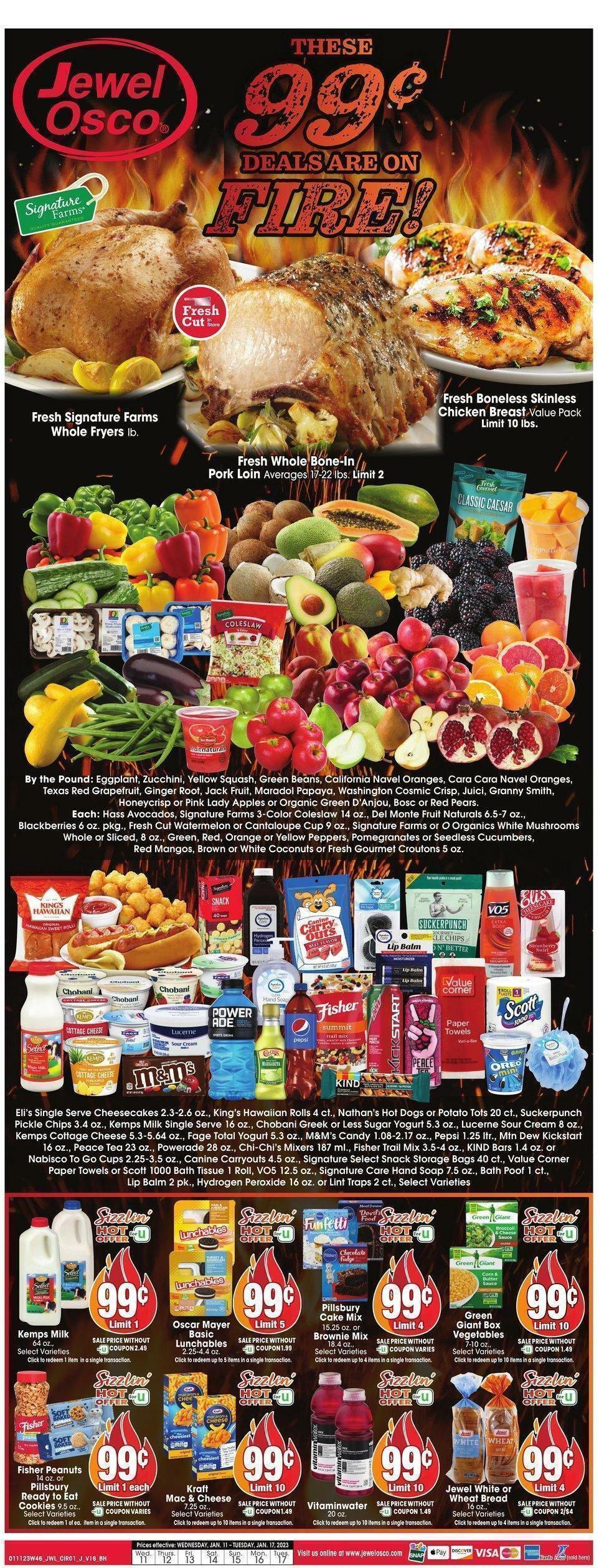 Jewel Osco Weekly Ad from January 11