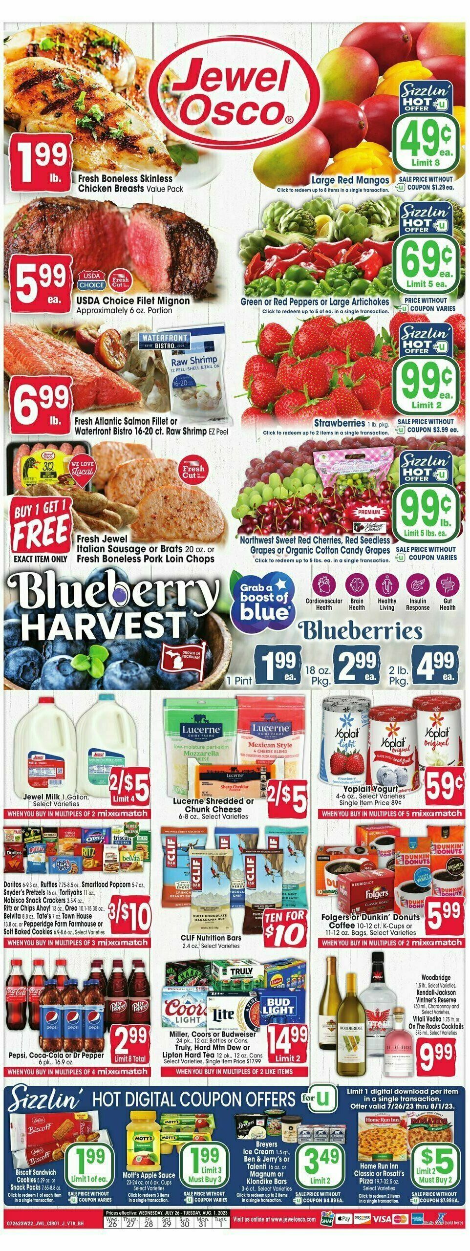 Jewel Osco Weekly Ad from July 26
