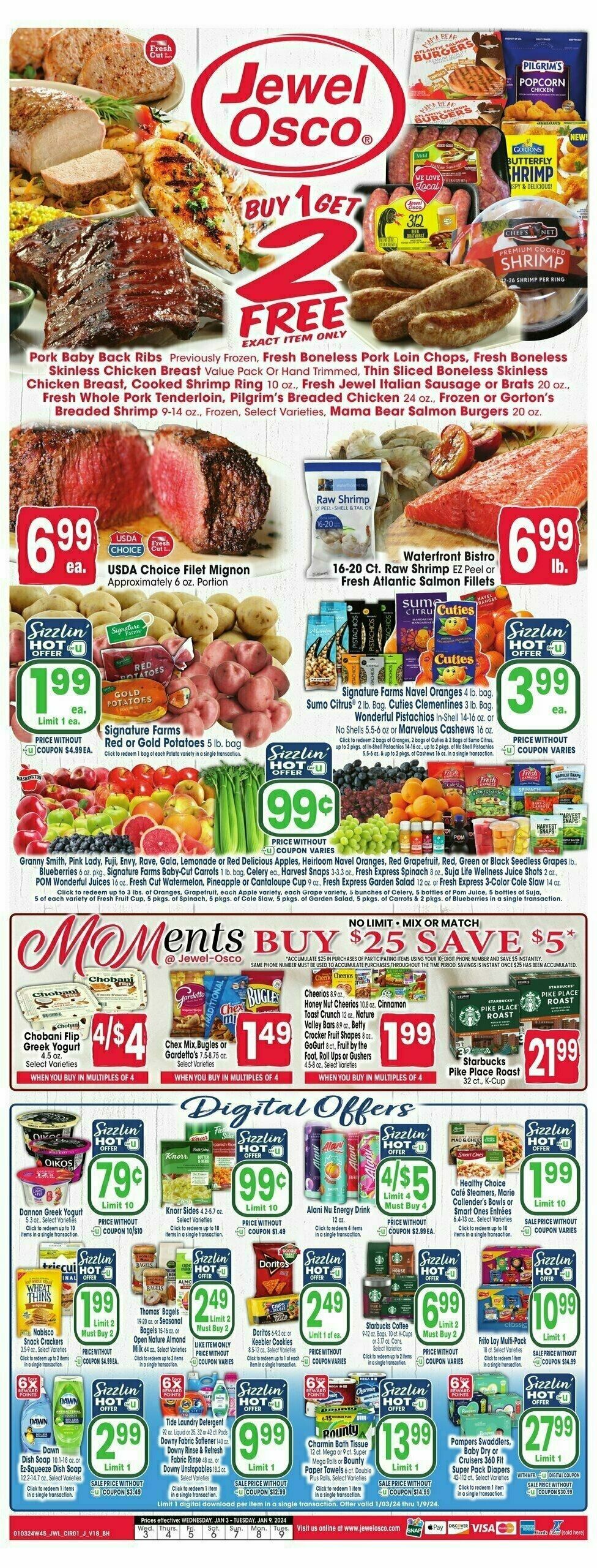 Jewel Osco Weekly Ad from January 3