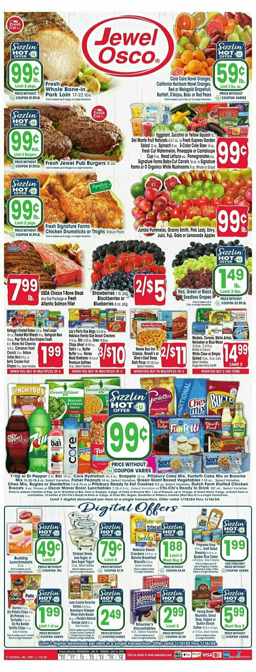 Jewel Osco Weekly Ad from January 10