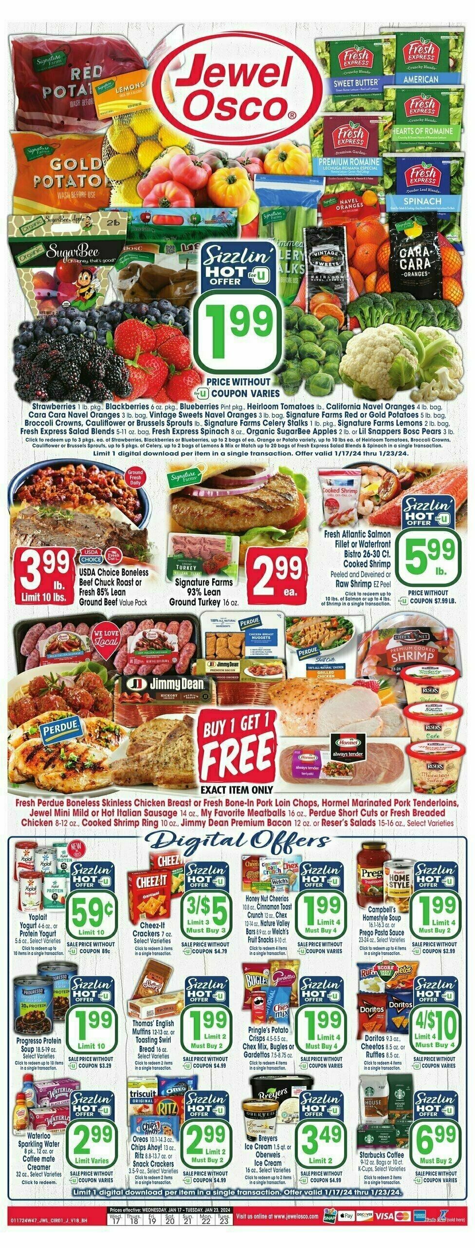 Jewel Osco Weekly Ad from January 17