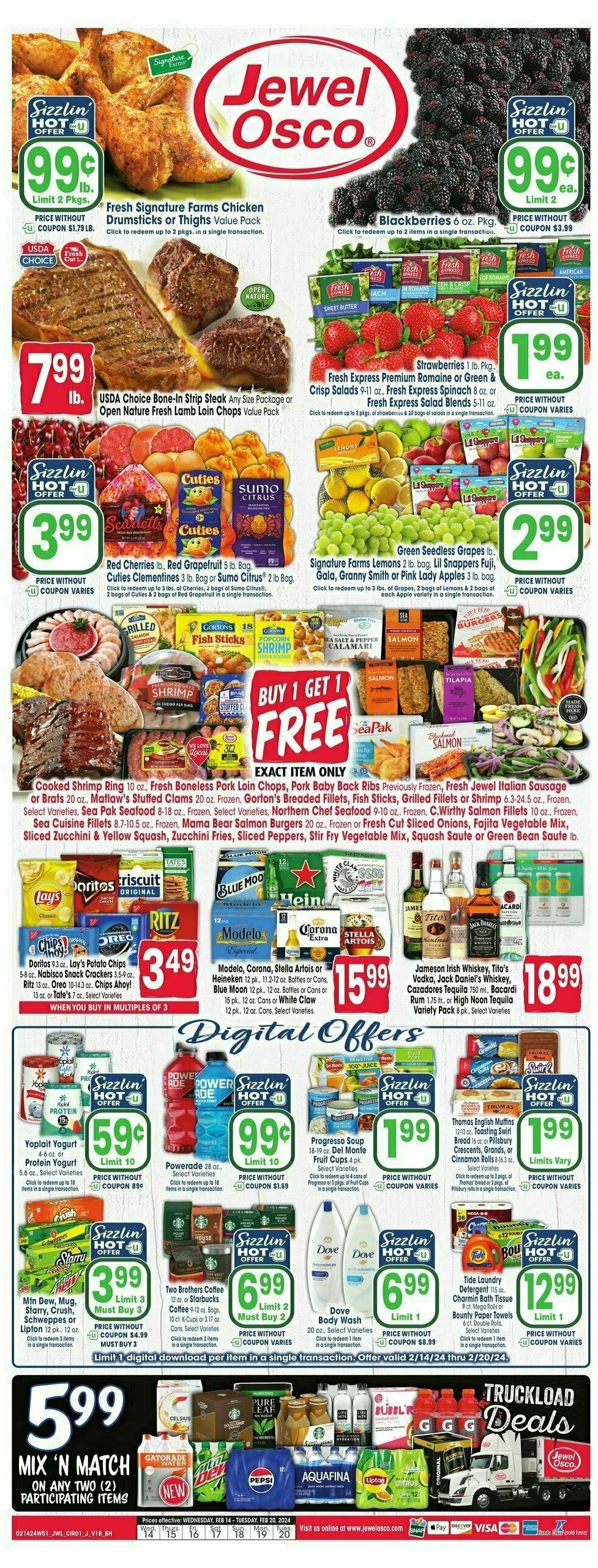 Jewel Osco Weekly Ad from February 14