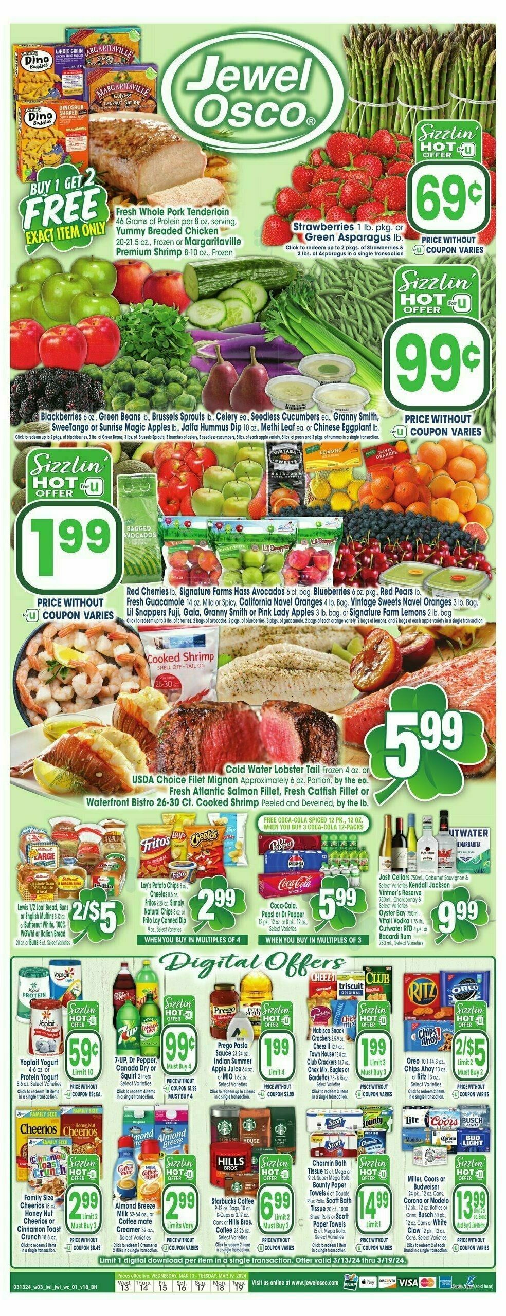 Jewel Osco Weekly Ad from March 13