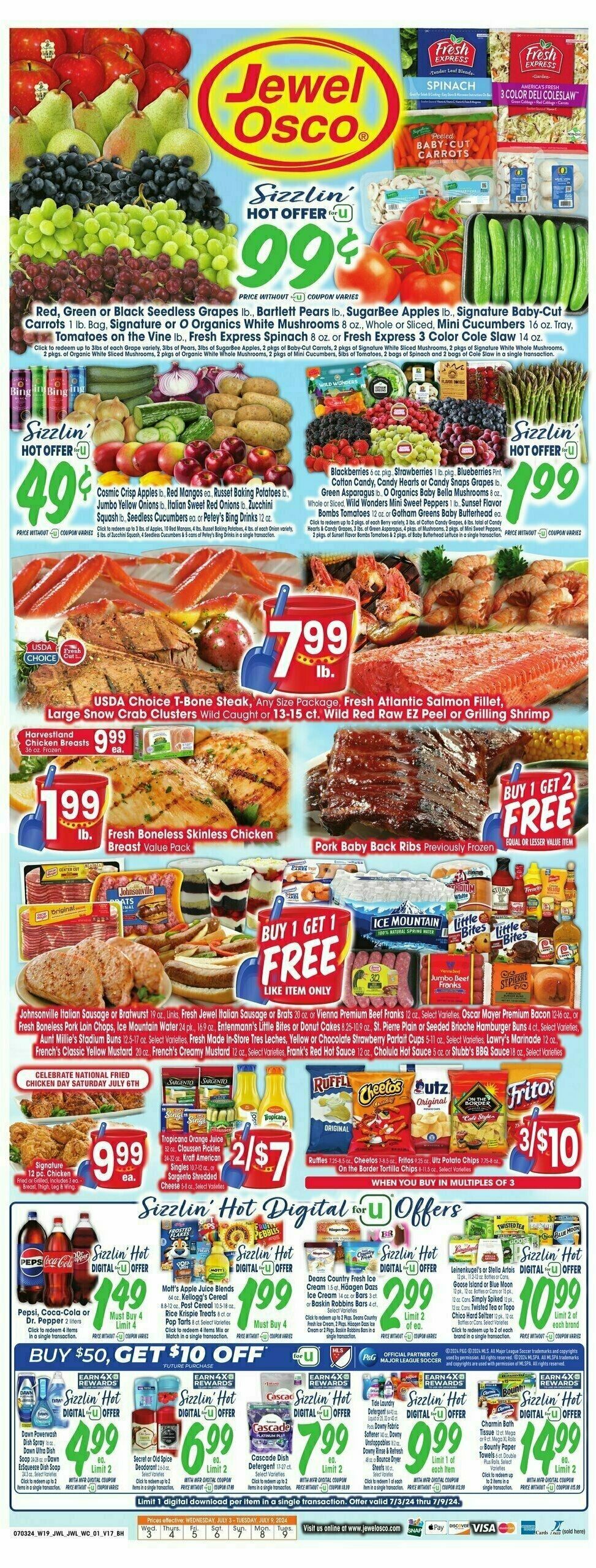 Jewel Osco Weekly Ad from July 3