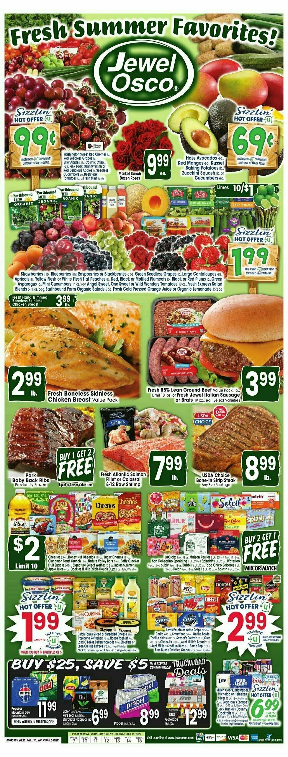 Jewel Osco Weekly Ad from July 9