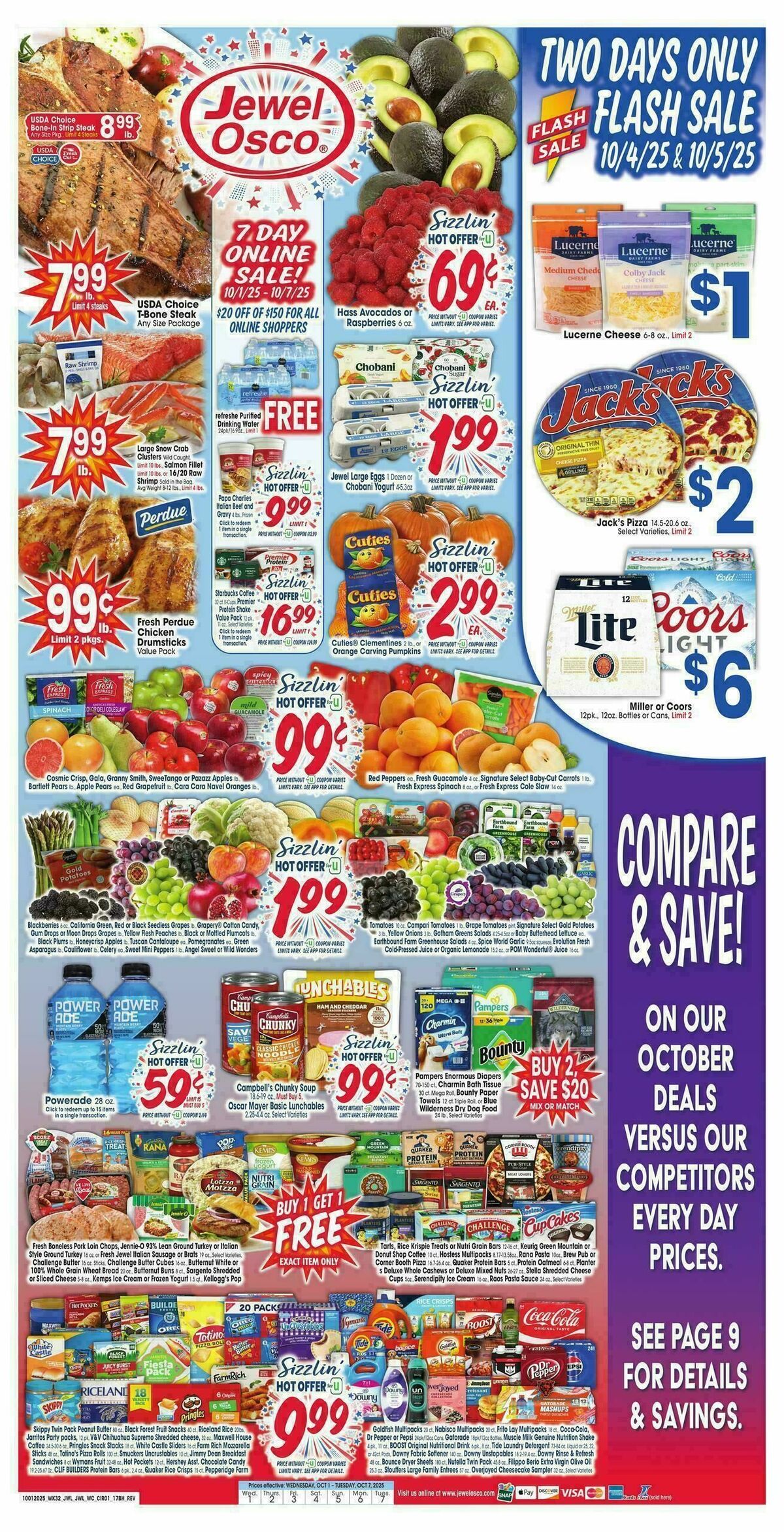 Jewel Osco Weekly Ad from October 1
