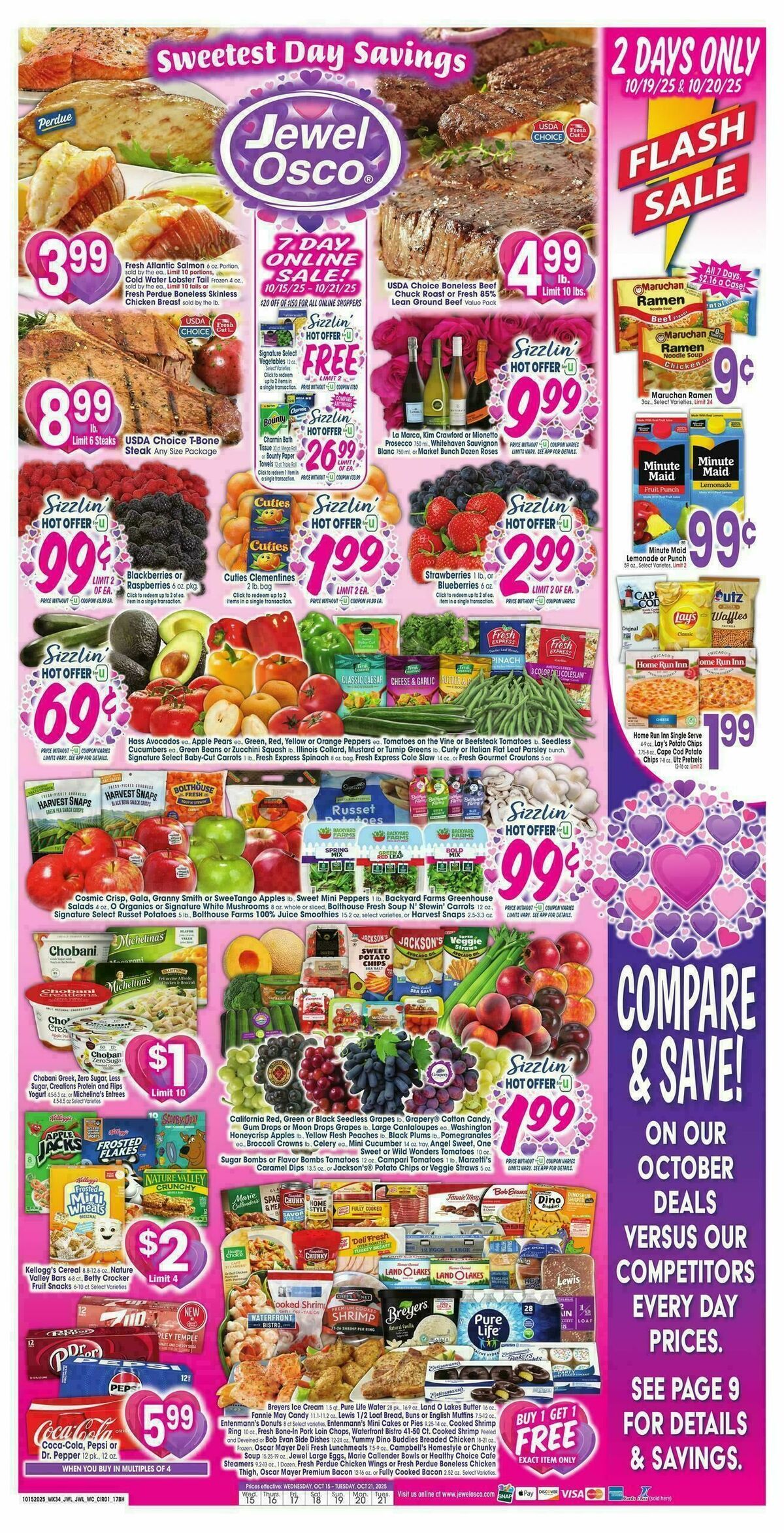 Jewel Osco Weekly Ad from October 15