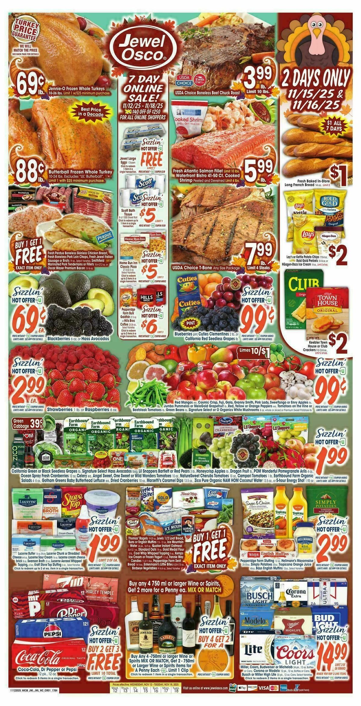 Jewel Osco Weekly Ad from November 12