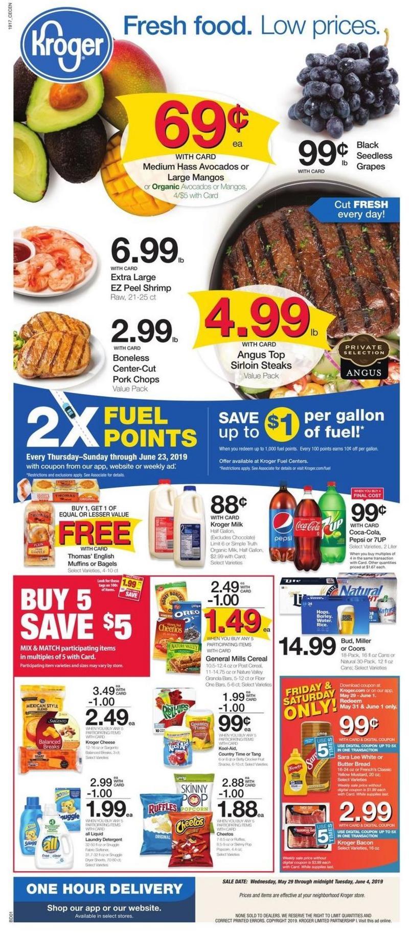 Kroger Weekly Ads & Special Buys from May 29