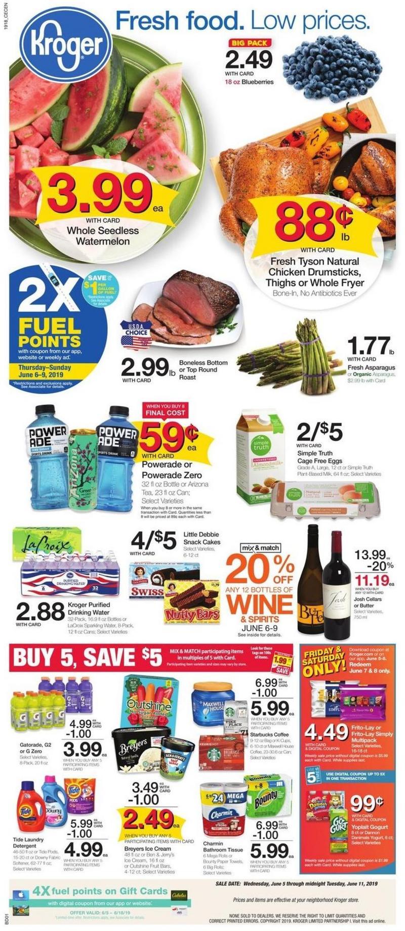 Kroger Weekly Ads & Special Buys from June 5