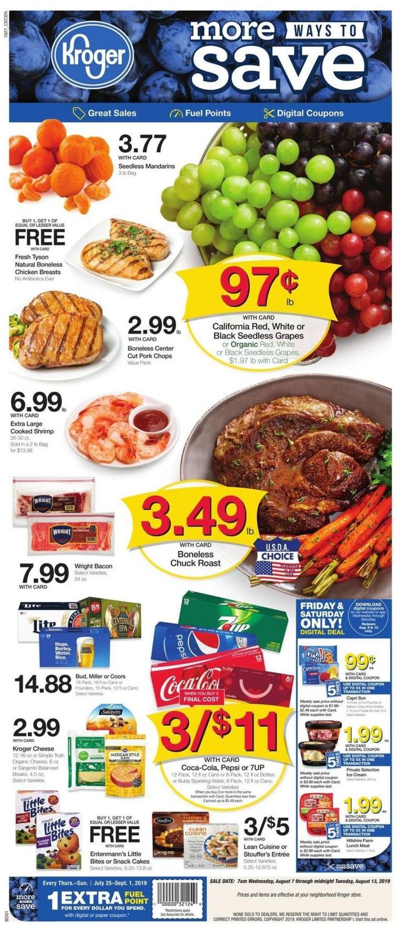 Kroger Weekly Ads & Special Buys from August 7