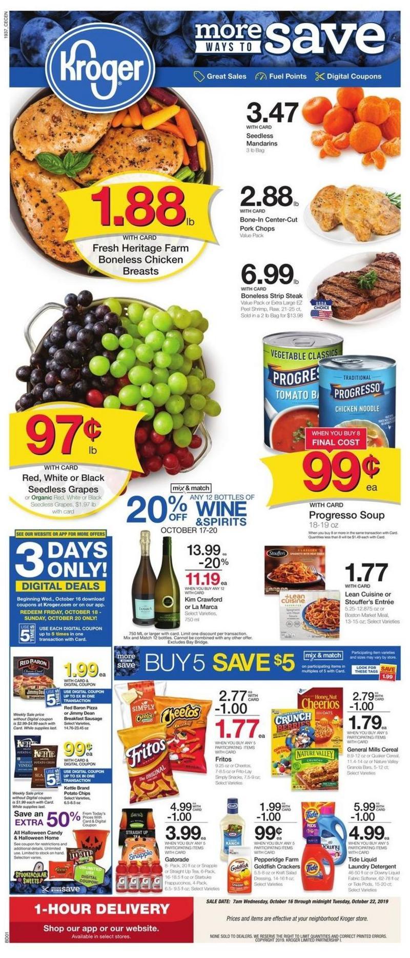 Kroger Weekly Ads & Special Buys from October 16