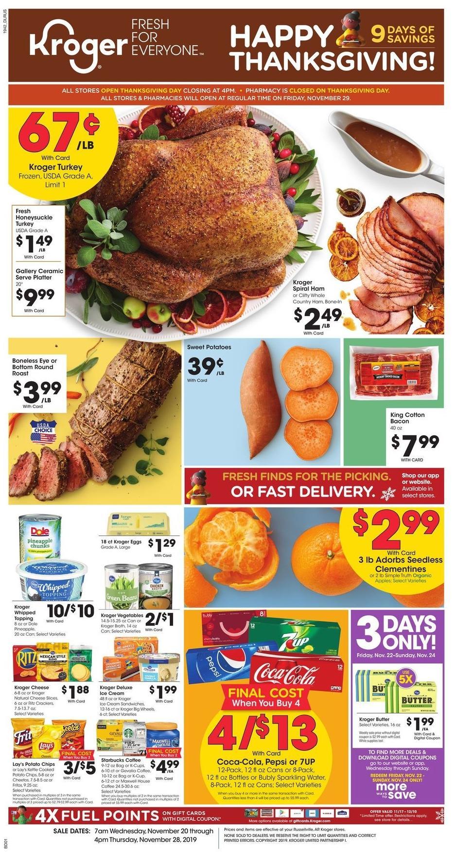 Kroger Weekly Ads & Special Buys from November 20