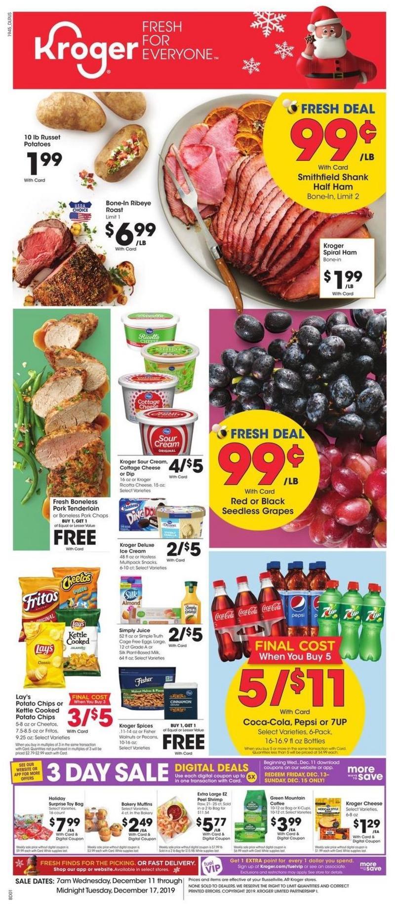 Kroger Weekly Ads & Special Buys from December 11