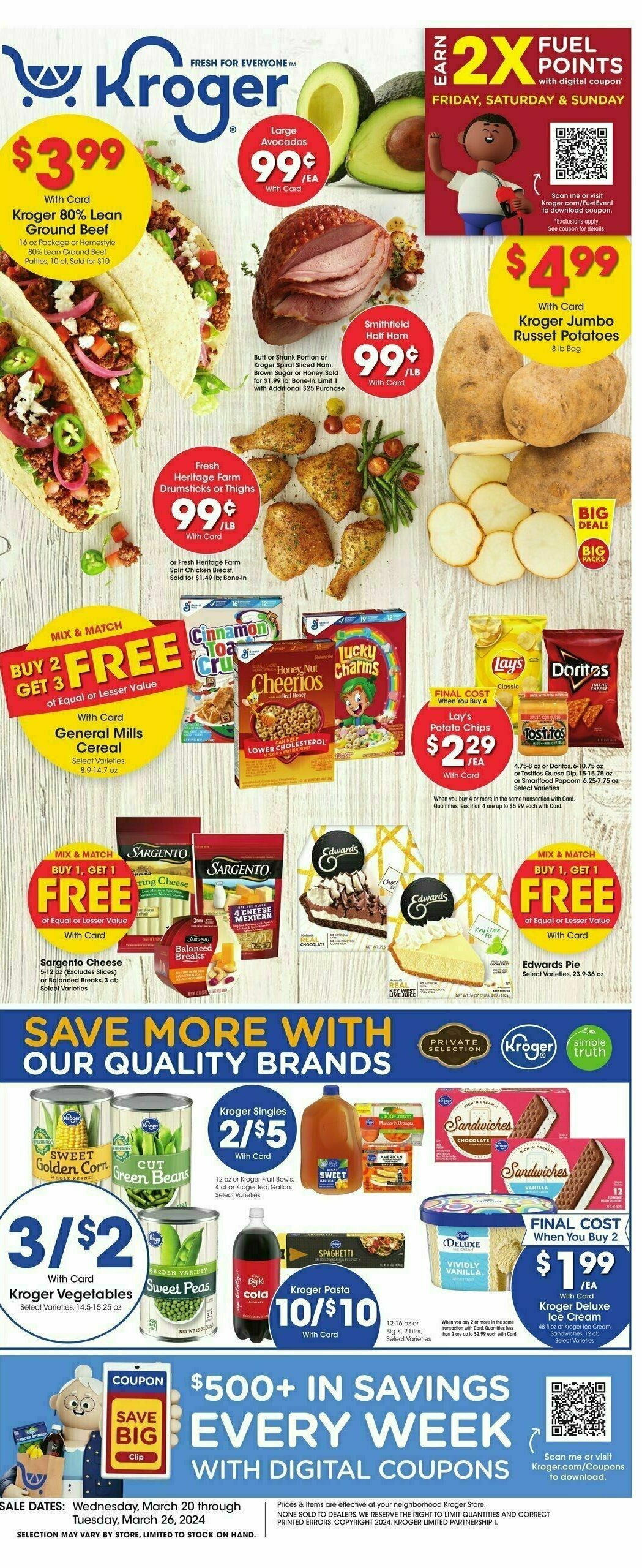 Kroger Weekly Ads & Special Buys from March 20