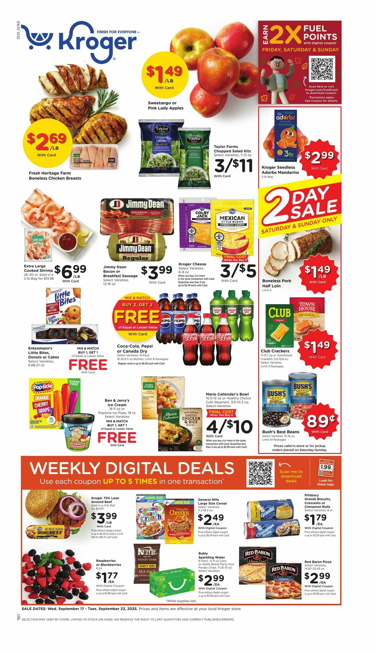 Kroger Weekly Ads & Special Buys from September 17