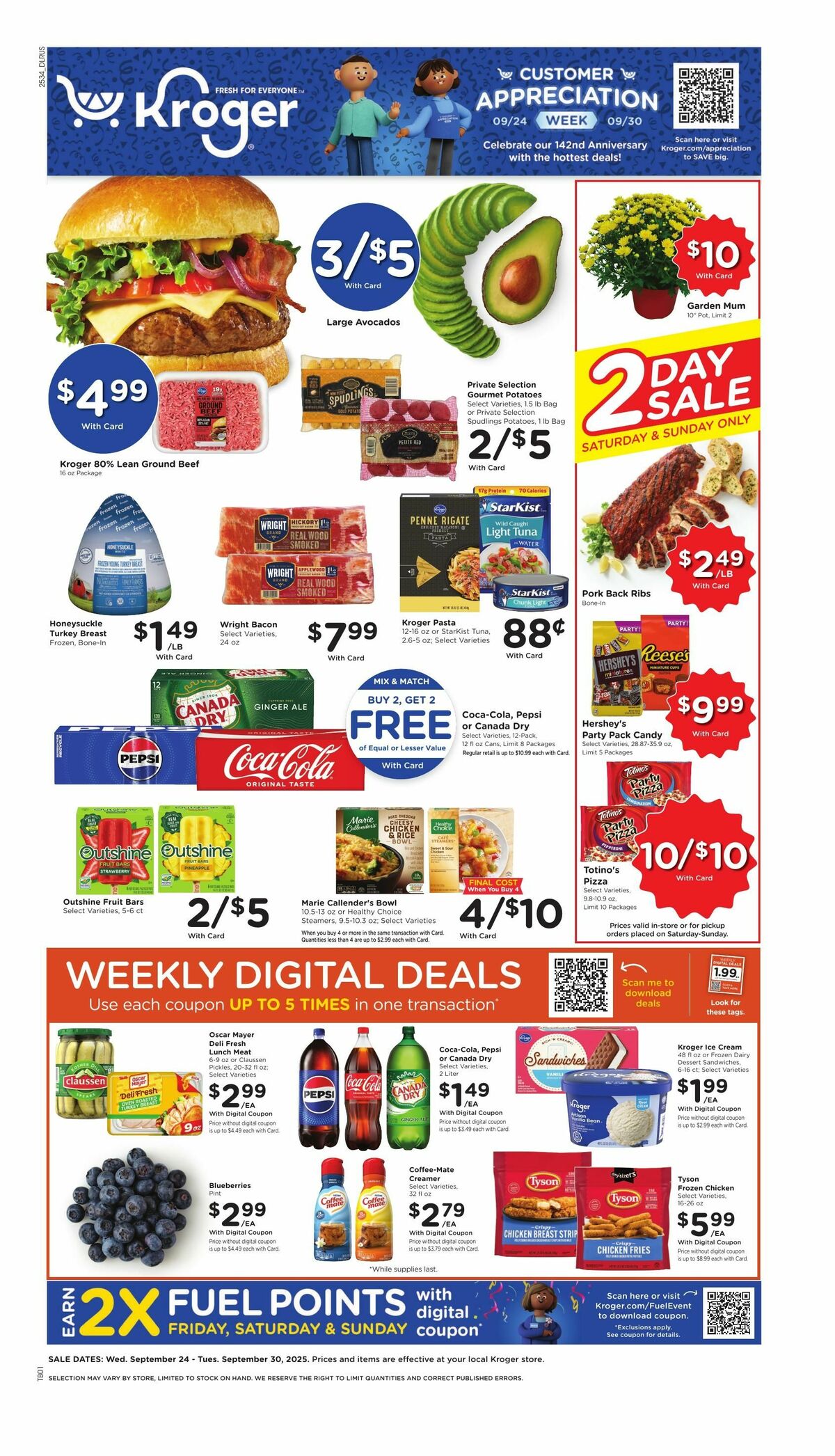 Kroger Weekly Ads & Special Buys from September 24
