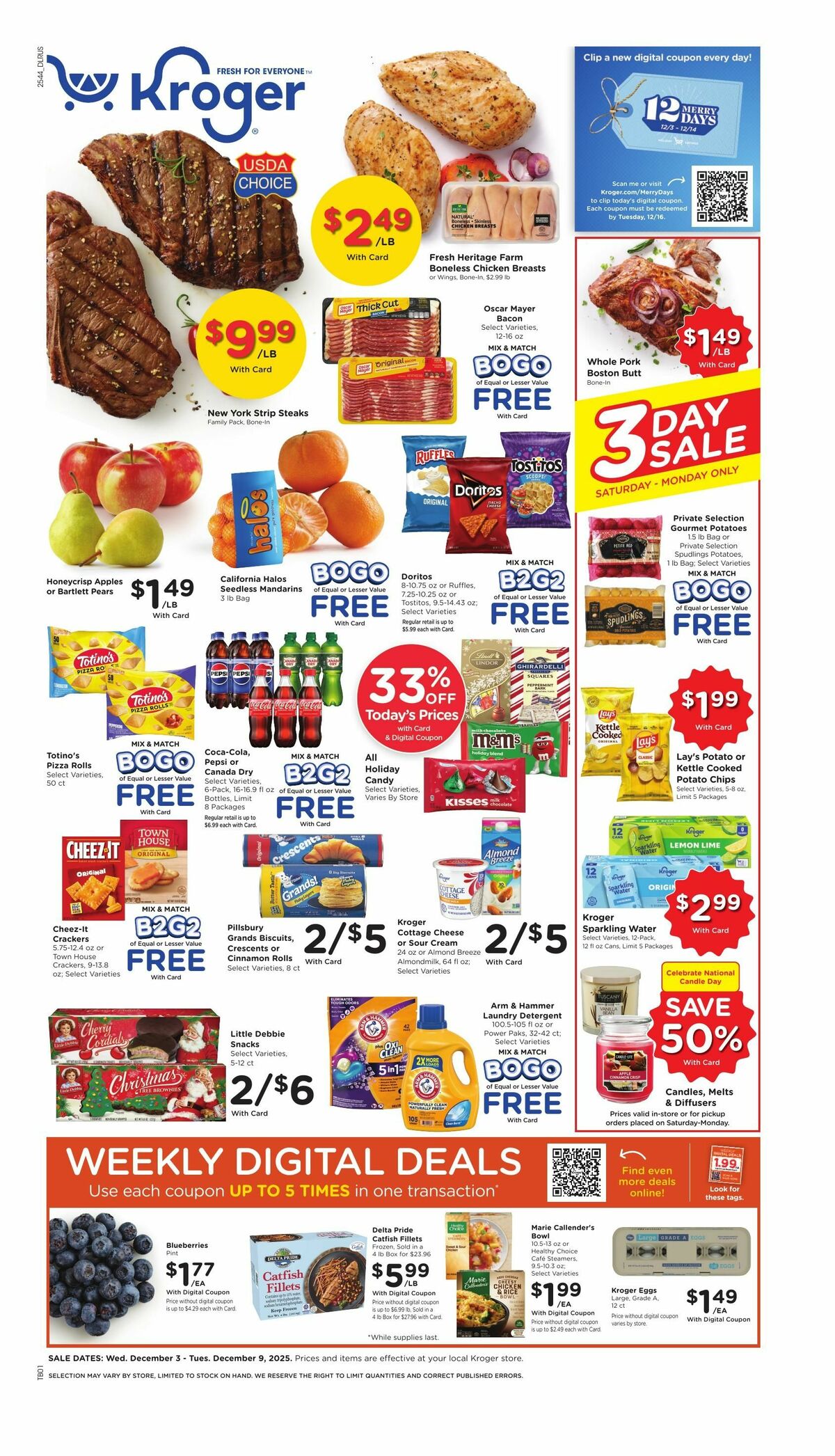 Kroger Weekly Ads & Special Buys from December 3