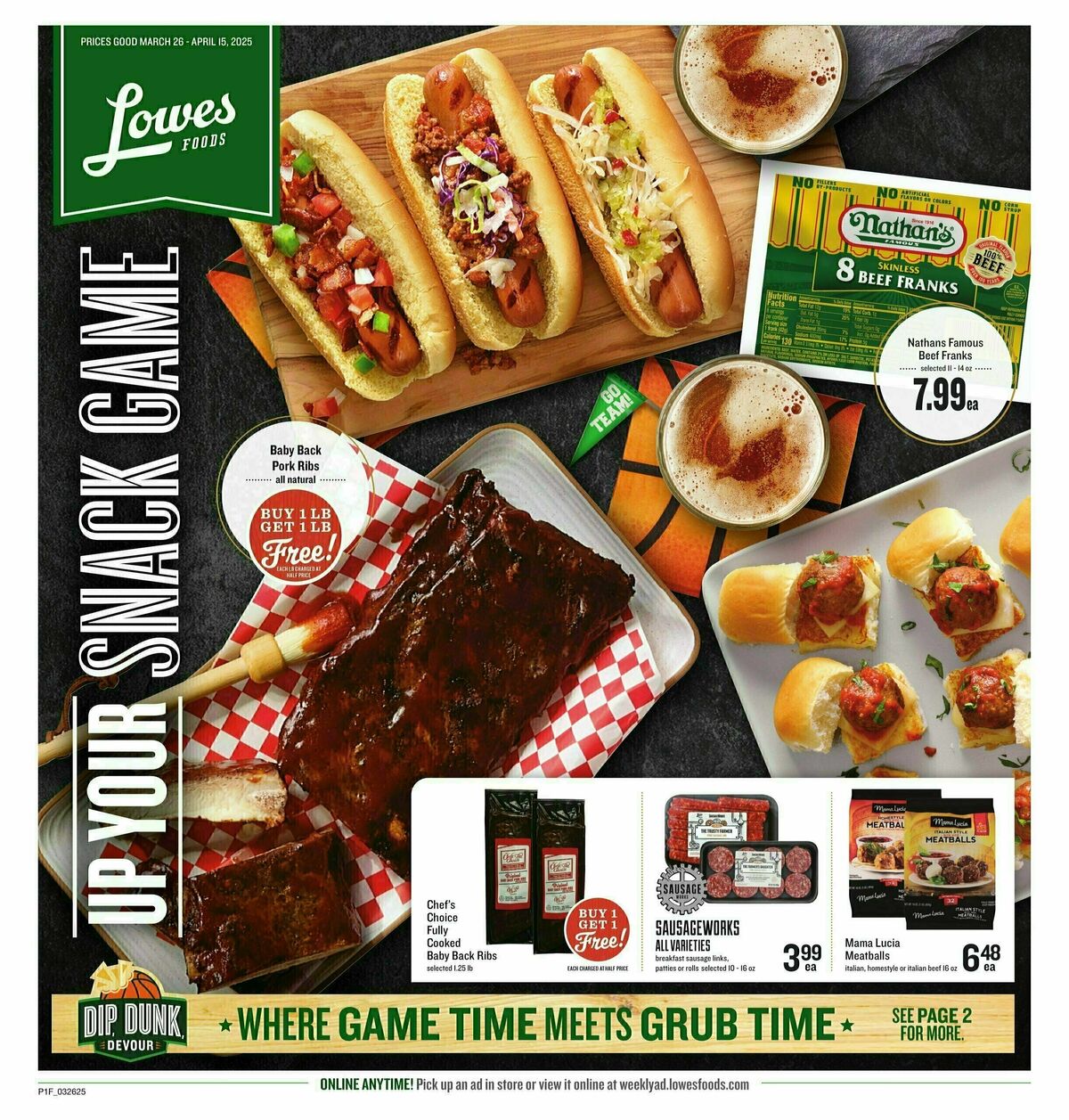 Lowes Foods Dip, Dunk, Devour Flyer Weekly Ad from March 26
