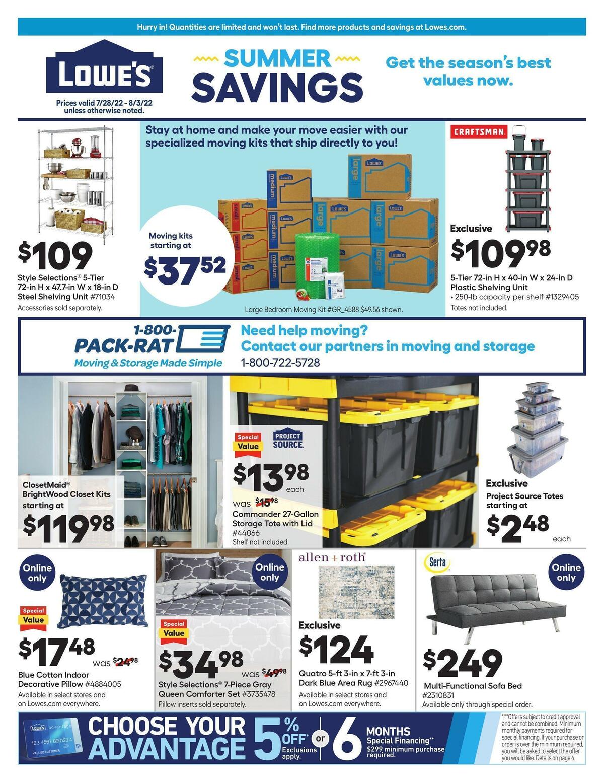 Lowe's Weekly Ads & Deals from July 28