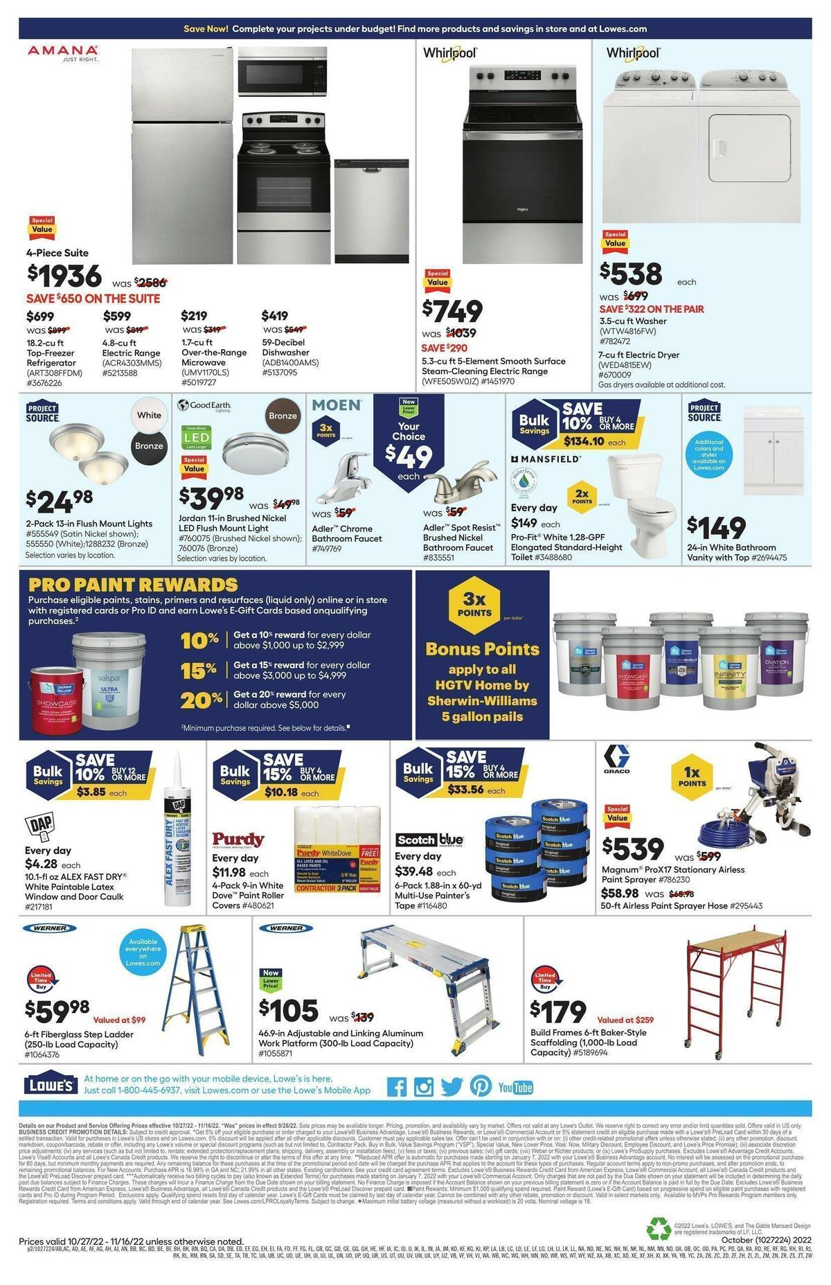 Lowe's Pro Ad Weekly Ads & Deals from October 27 - Page 2