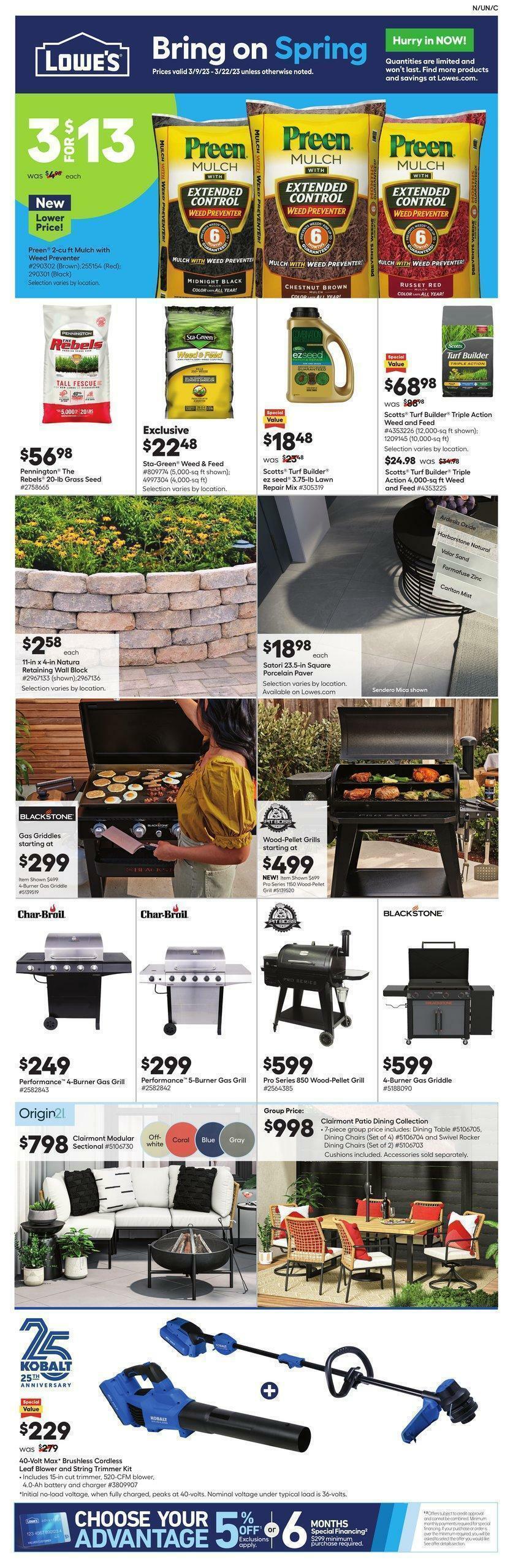 Lowe's Weekly Ads & Deals from March 9