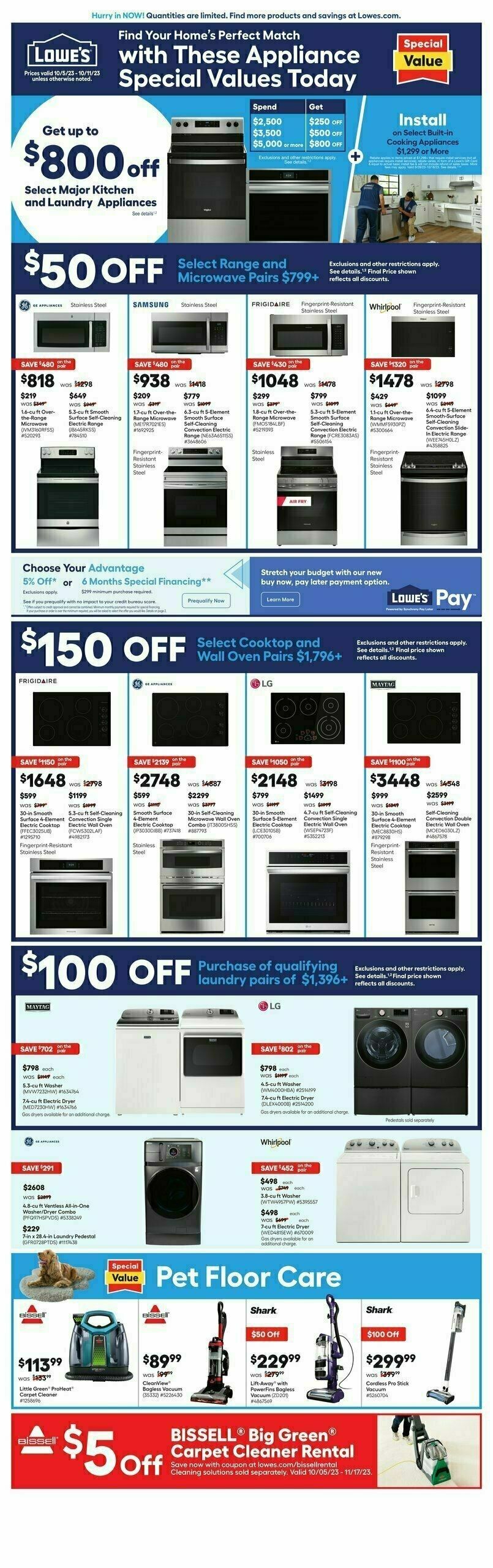 Lowe's Weekly Ads & Deals from October 5
