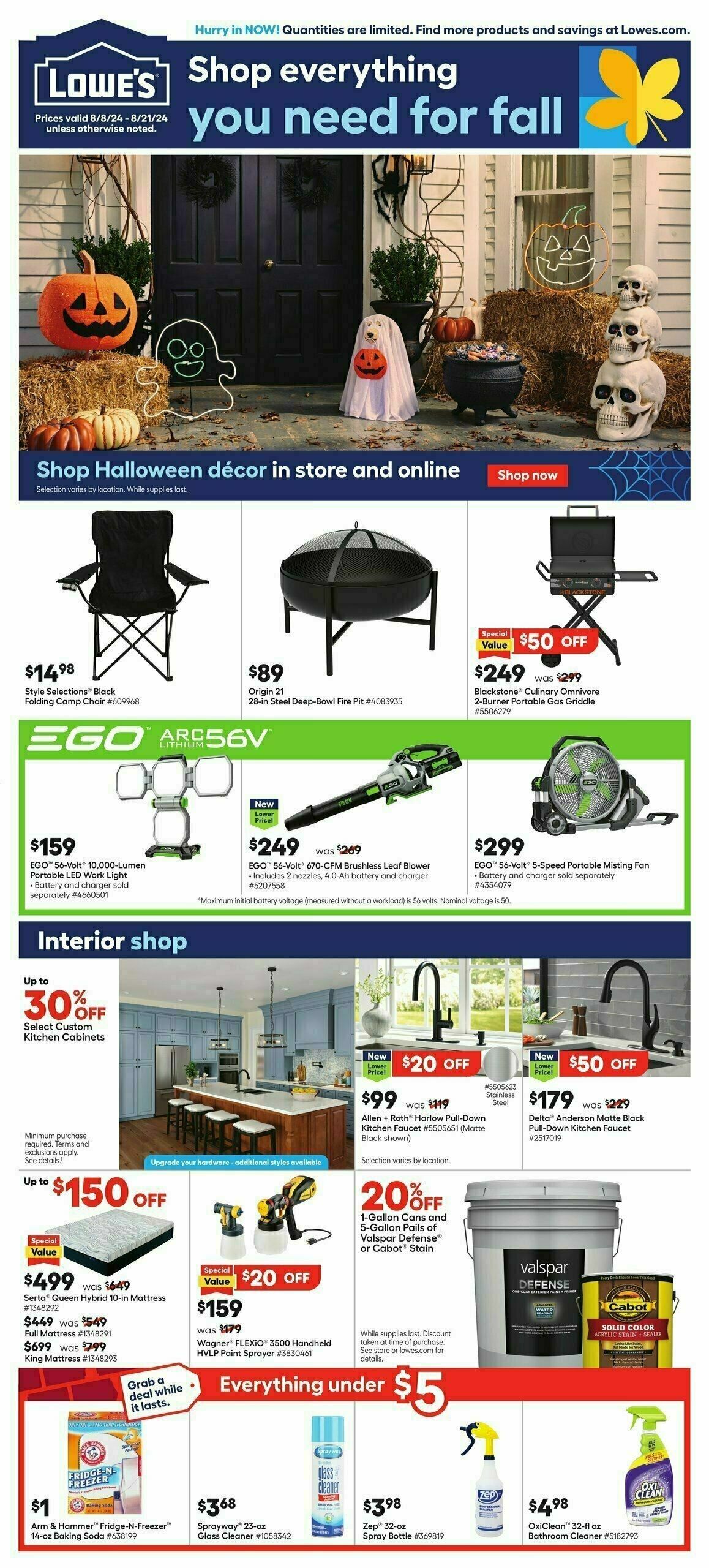 Lowe's Weekly Ads & Deals from August 8