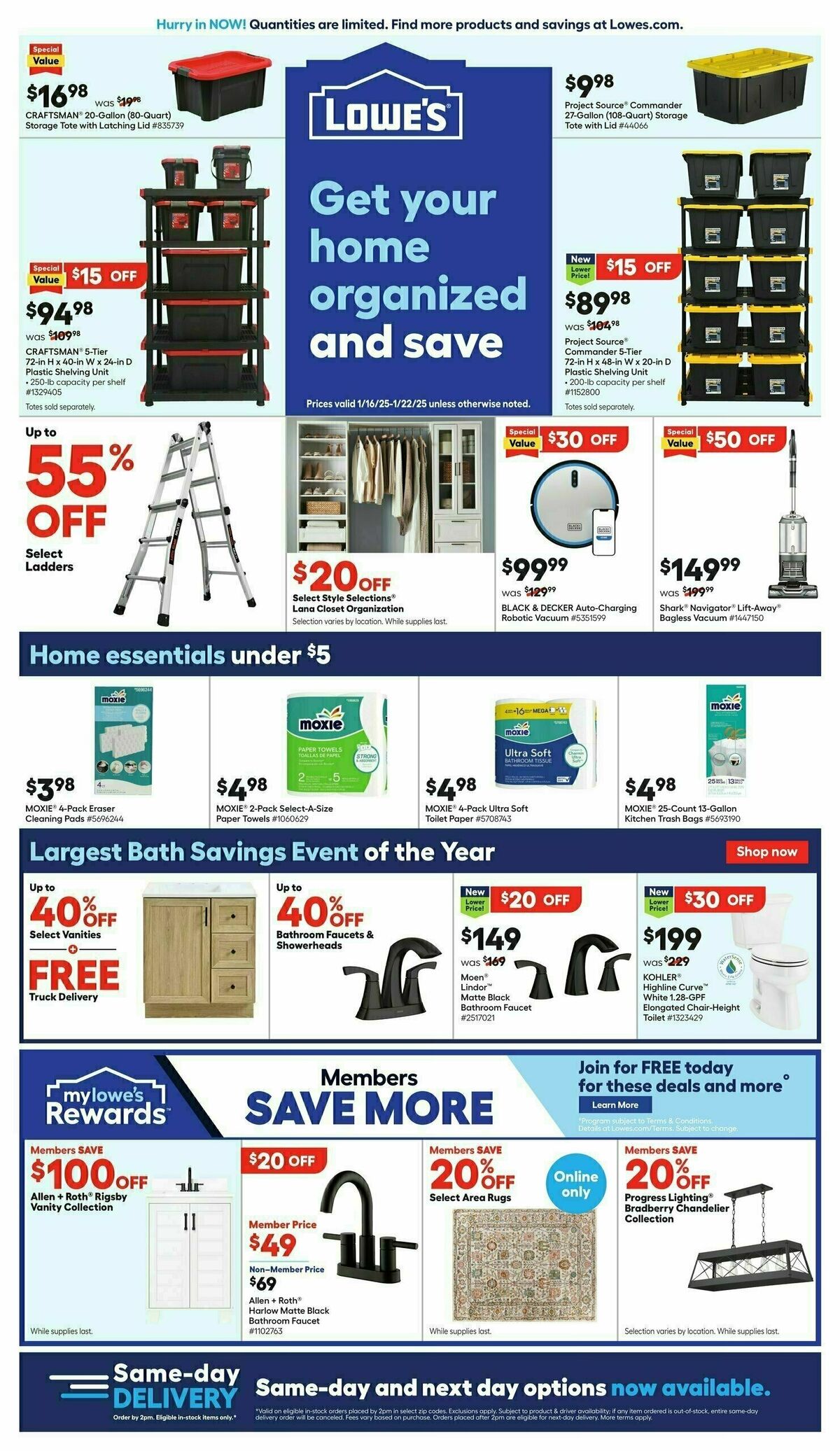 Lowe's Weekly Ads & Deals from January 16