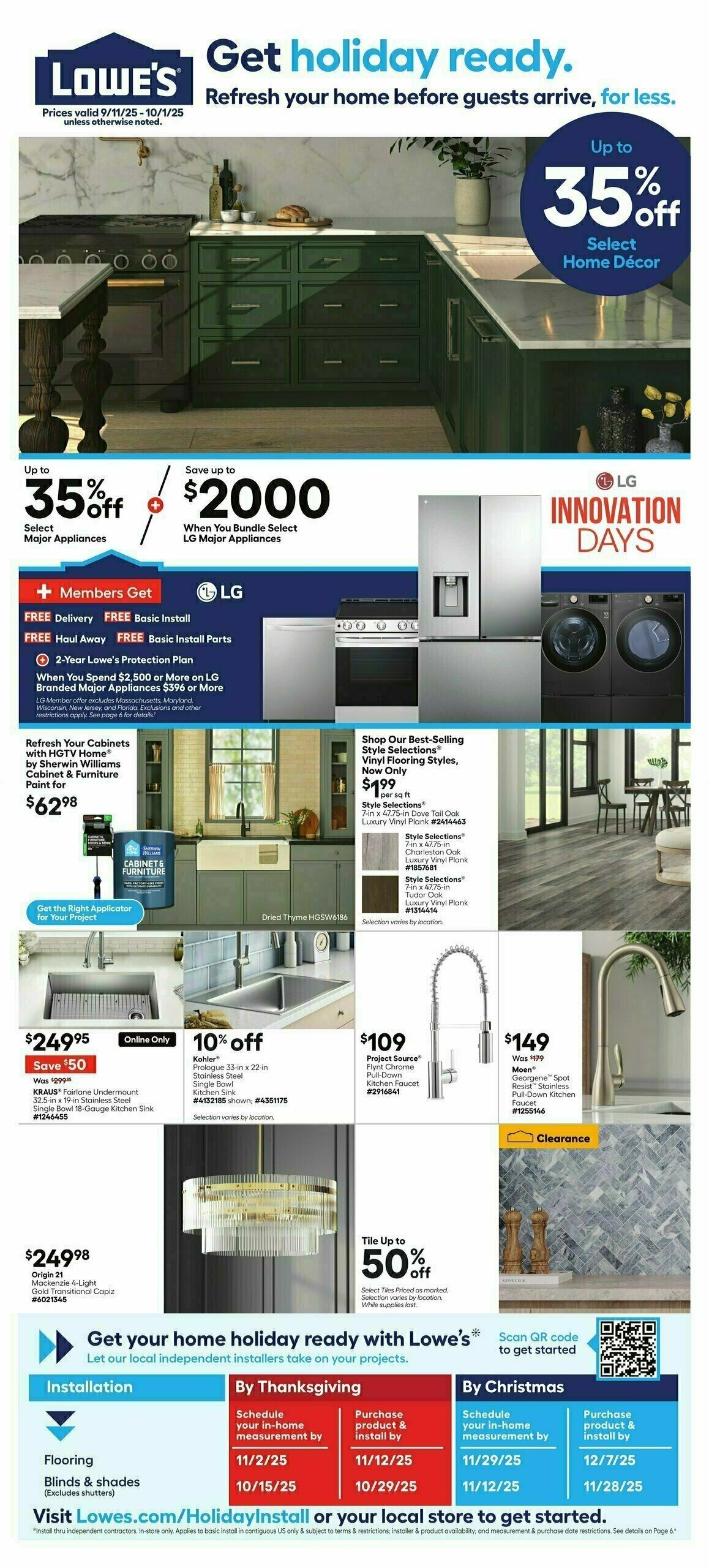 Lowe's Weekly Ads & Deals from September 11