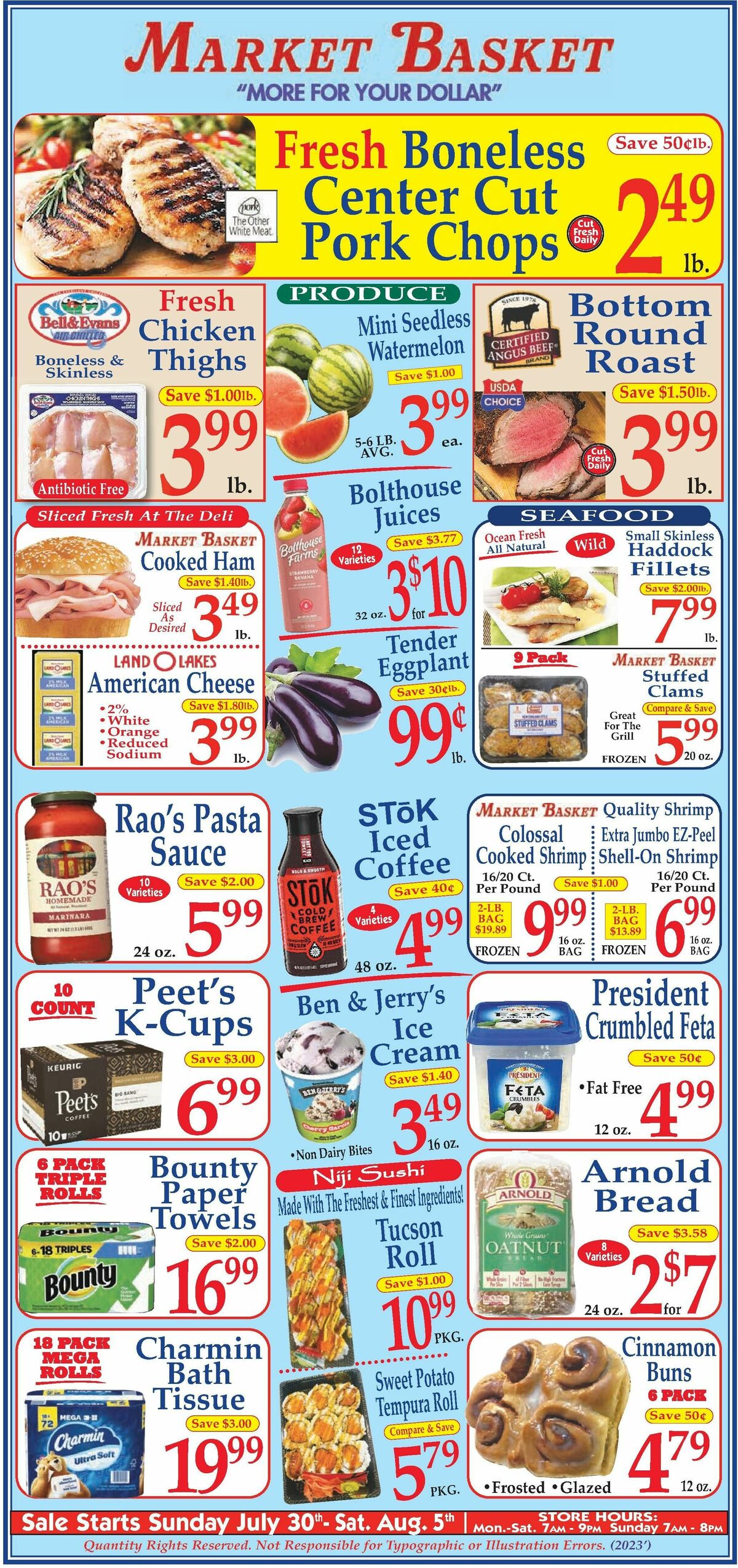 Market Basket Flyer from July 30