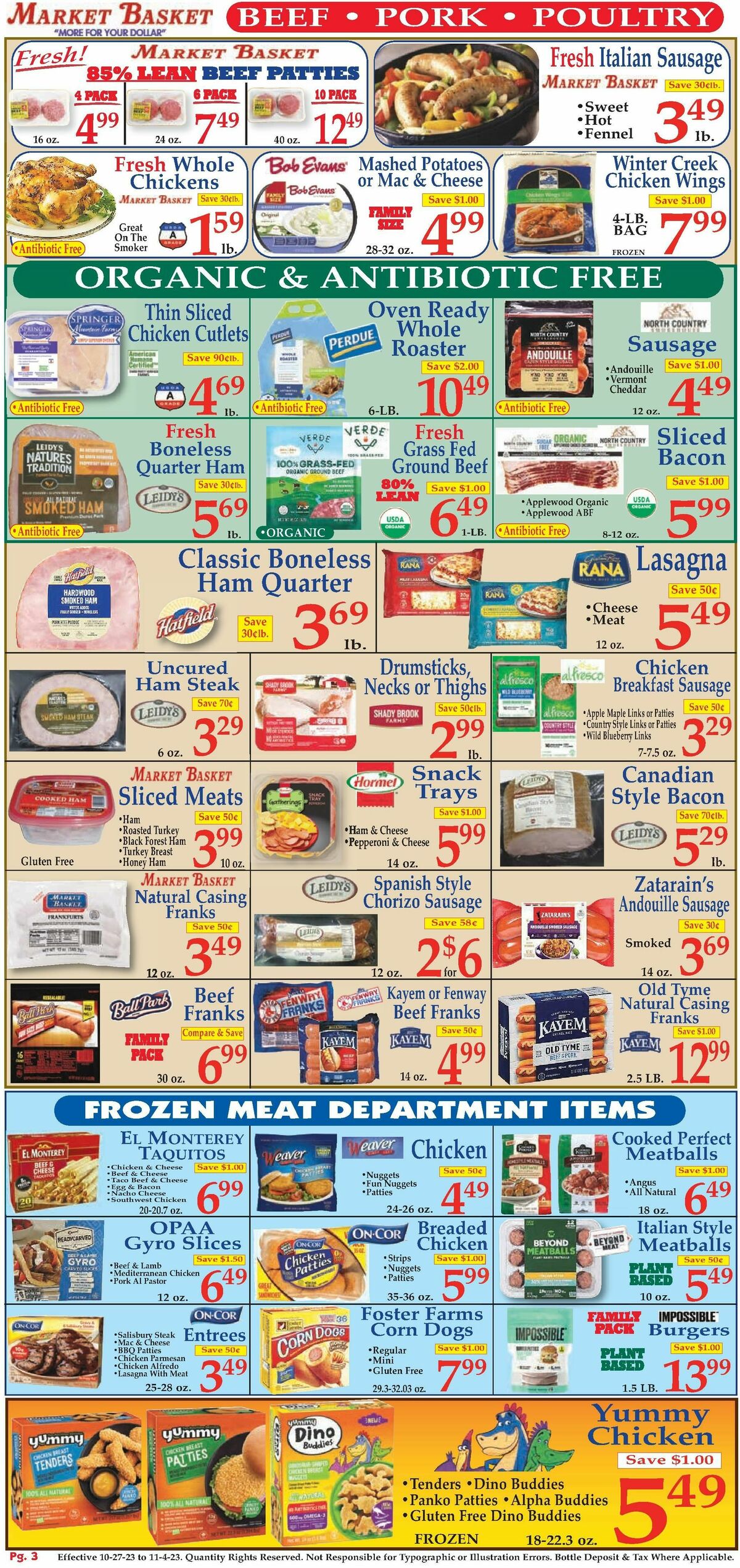 Market Basket Flyer from October 27 - Page 4