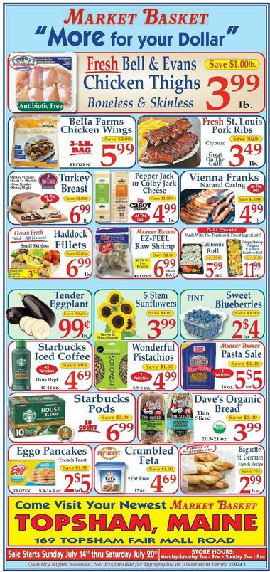 Market Basket - The Ridge, Rochester, NH - Hours & Weekly Ad