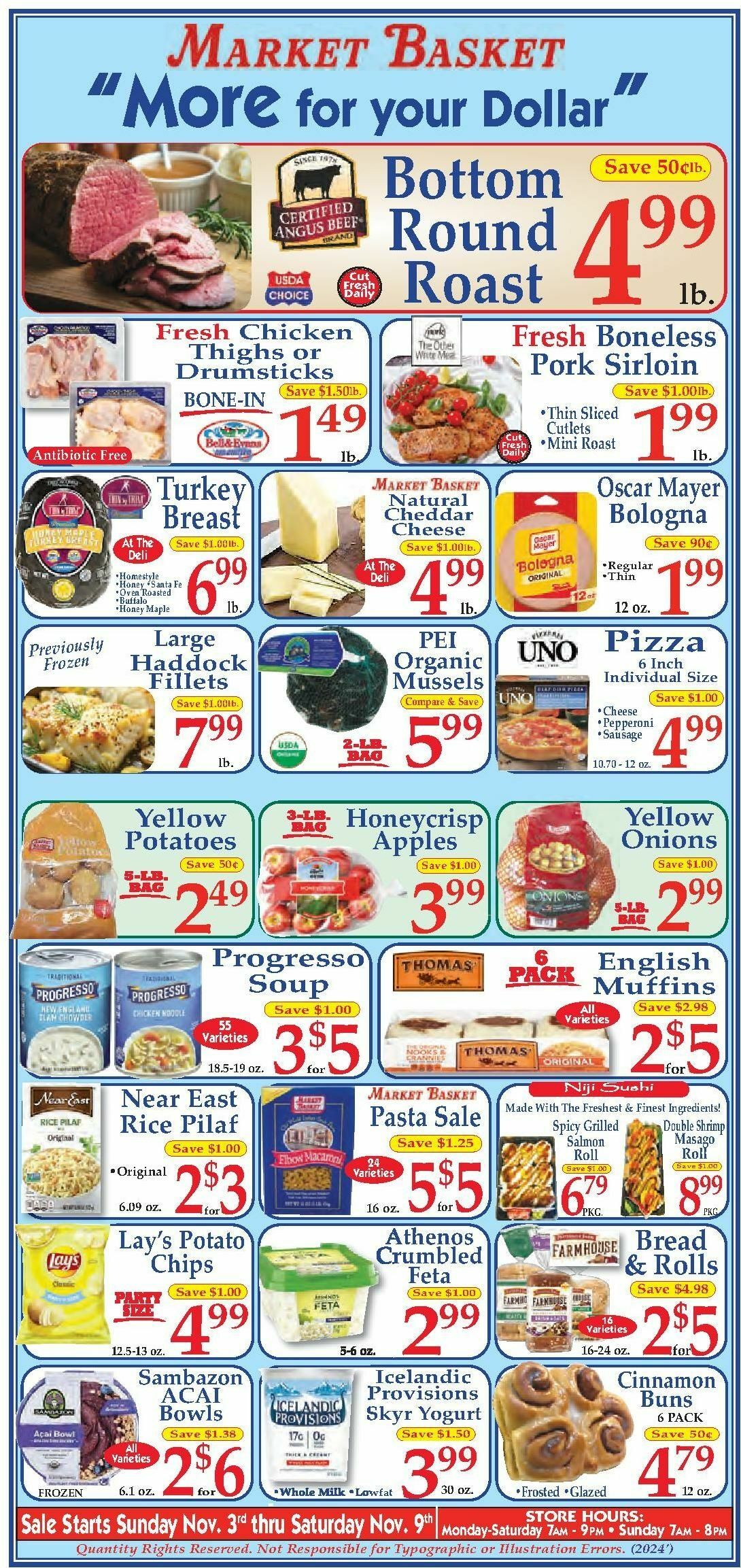 Market Basket Flyer from November 3
