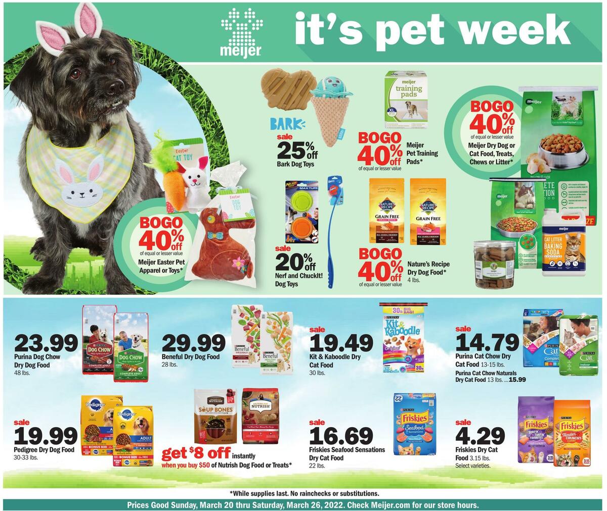 Meijer Pets Weekly Ad from March 20