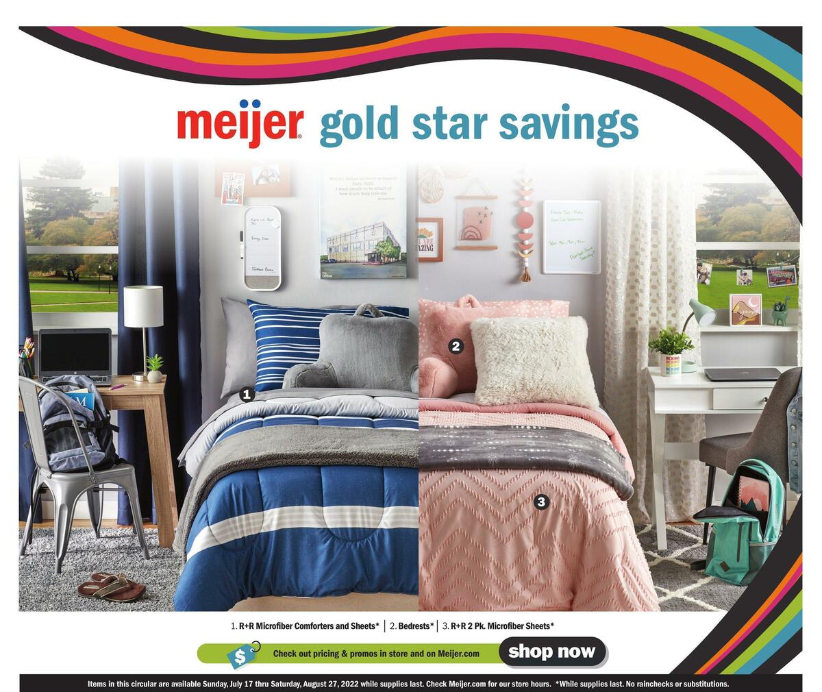 Meijer Back to School Weekly Ad from July 17